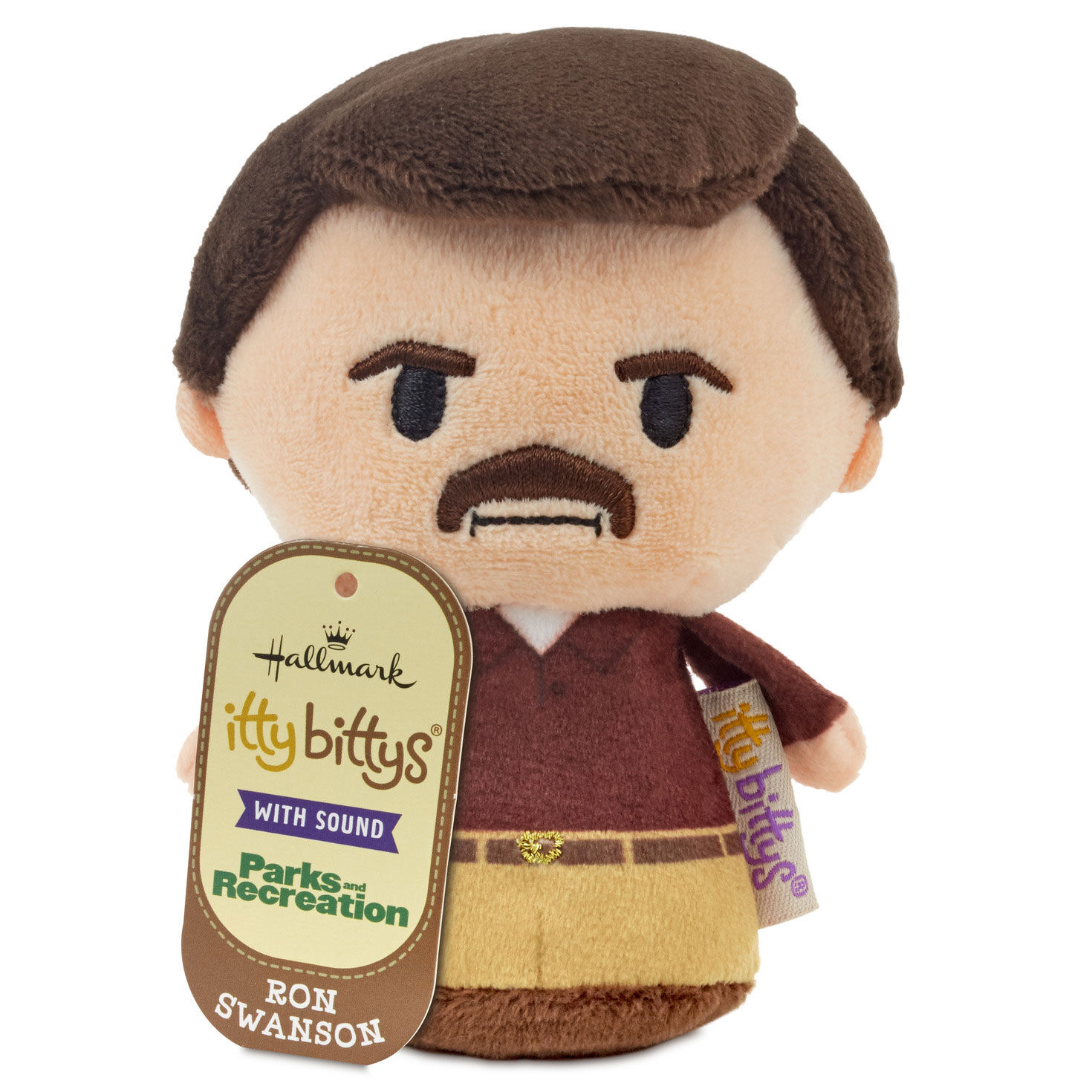 itty bittys® Parks and Rec Ron Swanson Plush With Sound - itty bittys® | Hallmark