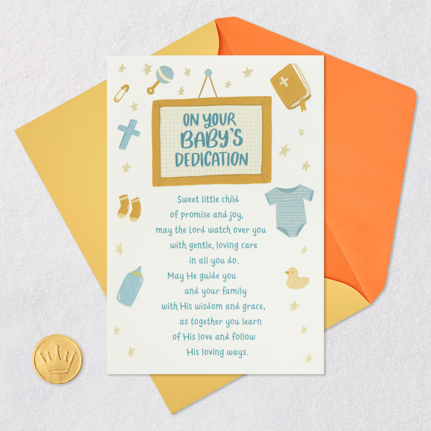 Sweet Child of Promise and Joy Baby Dedication Card - Greeting Cards ...