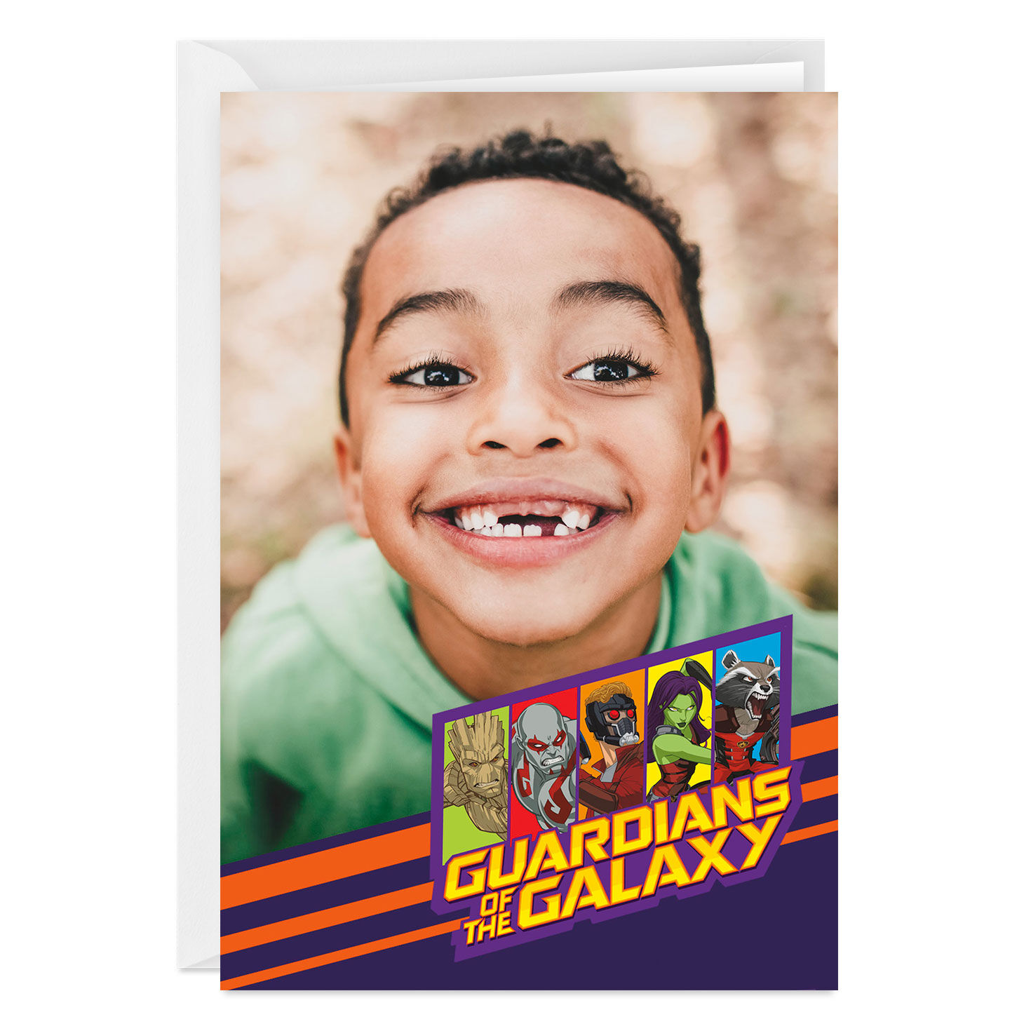 Personalized Marvel Guardians of the Galaxy Photo Card - Greeting Cards ...