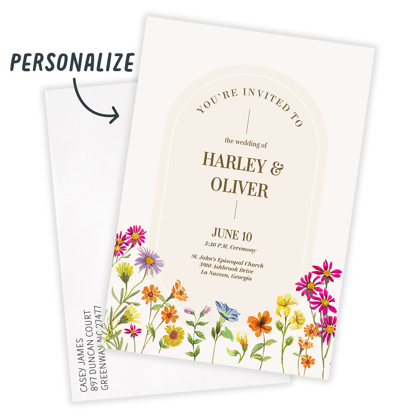 Wildflowers You're Invited Wedding Invitation - Invitations | Hallmark