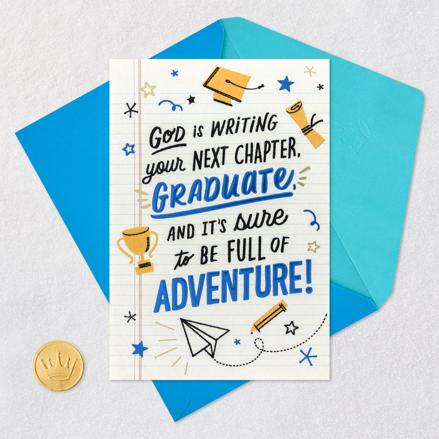 God Is Writing Your Next Chapter Religious Graduation Card - Greeting ...