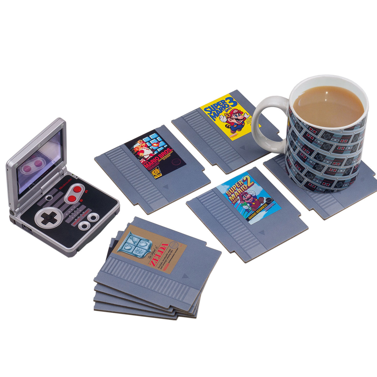 Paladone Nintendo Entertainment System Cartridge Coasters, Set of 8 ...