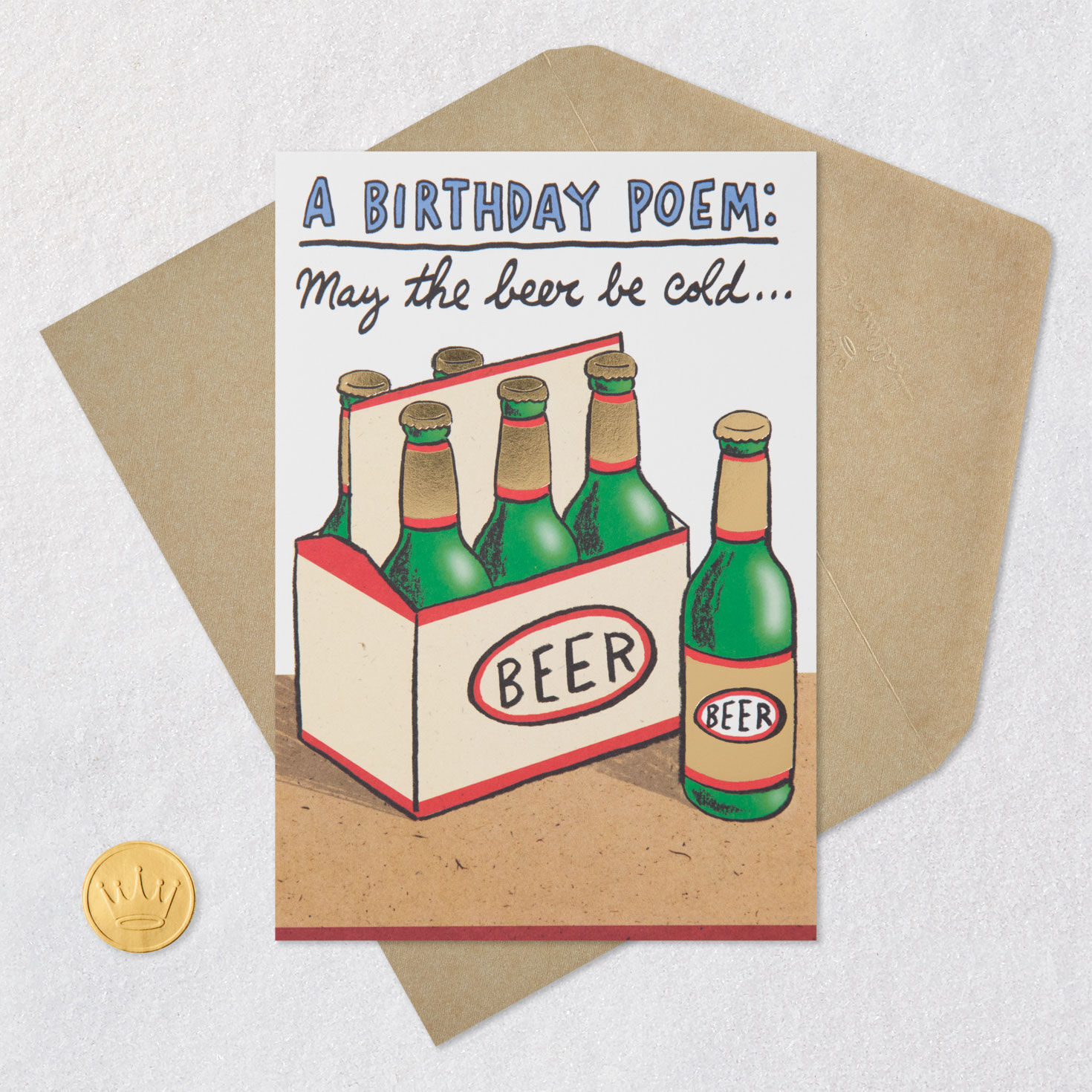 Hallmark Beer Poem Funny Birthday Card for only USD 3.99 | Hallmark ...