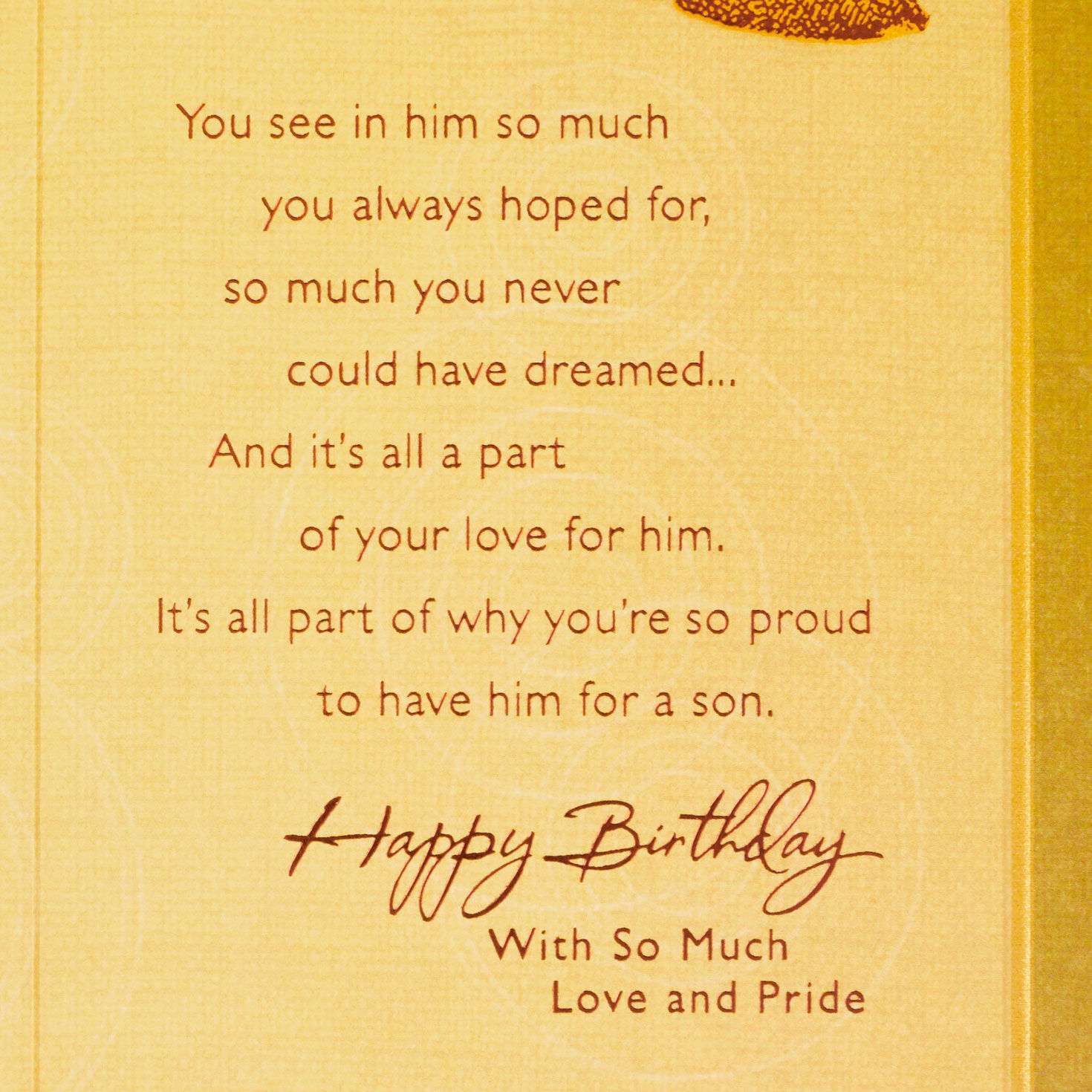 So Proud to Have You for a Son Birthday Card - Greeting Cards | Hallmark