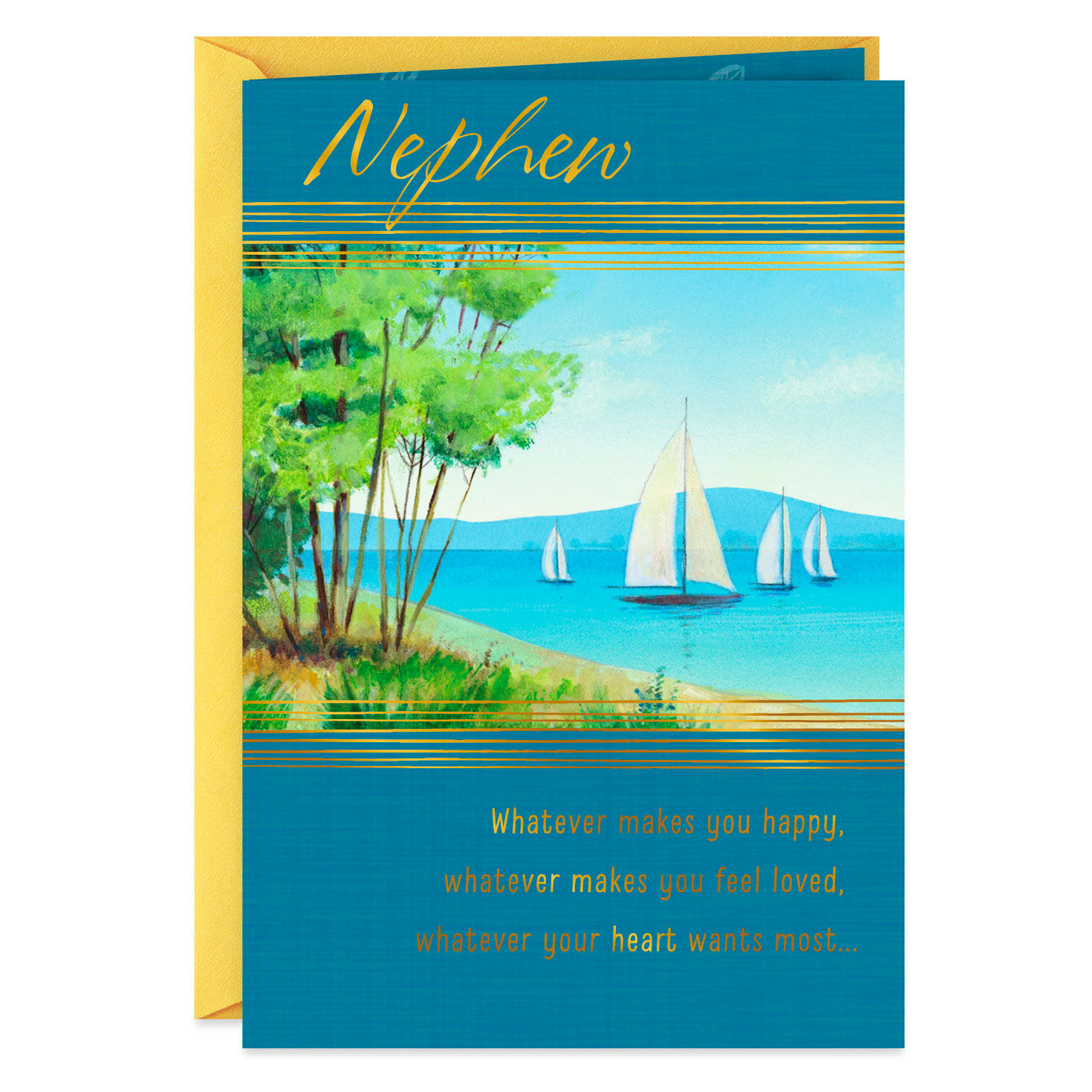 Wishing You Whatever Makes You Feel Happy Birthday Card for Nephew ...
