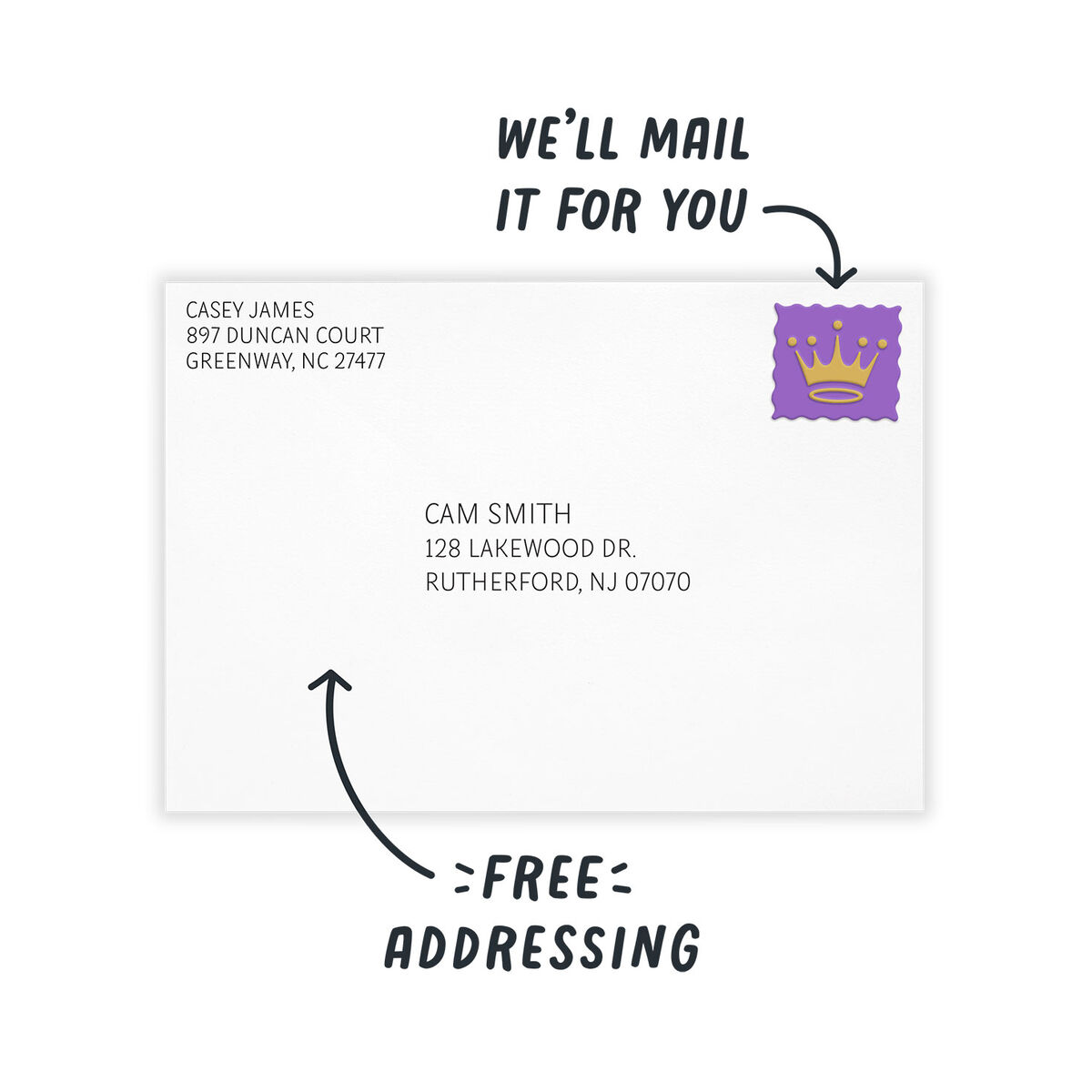 Personalized Gold Accents on Marble Card - Greeting Cards - Hallmark