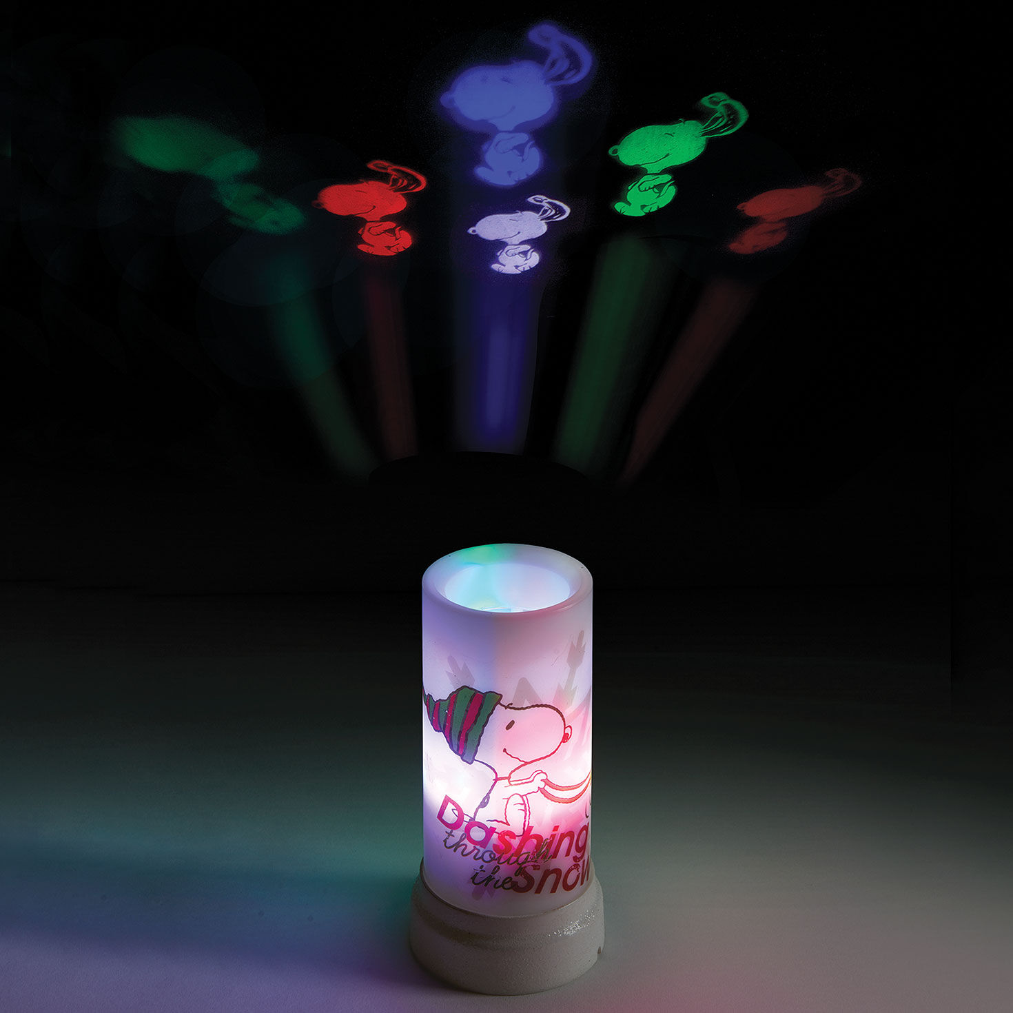 Roman Peanuts Snoopy Holiday LED Projector, 6.75" - Seasonal Decor ...