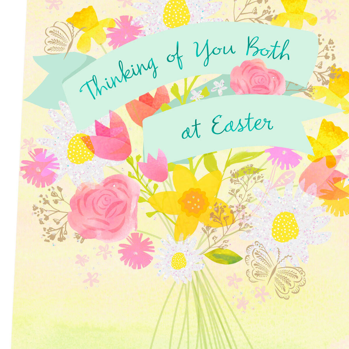 Thinking Of You Both Flower Bouquet Easter Card Greeting Cards Hallmark
