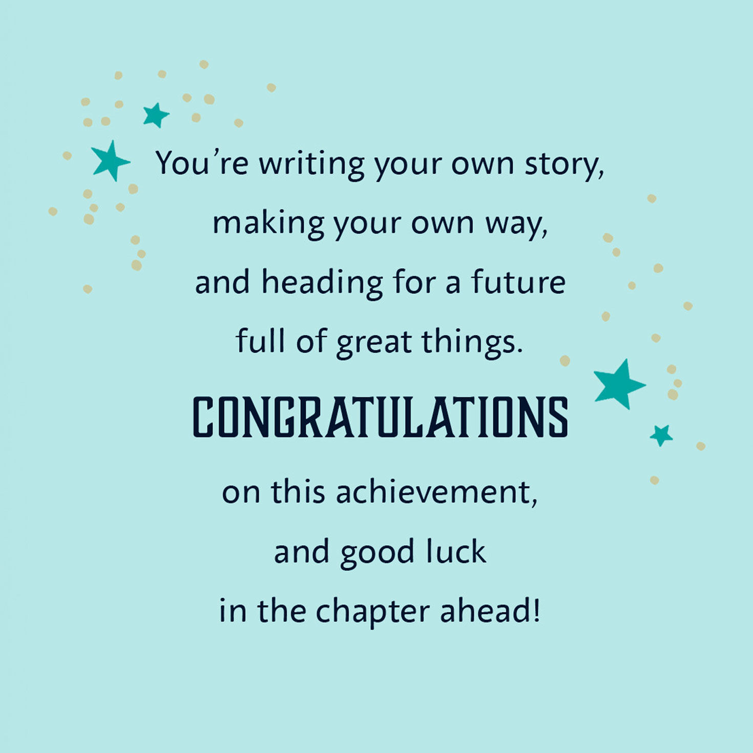 Congratulations and Good Luck Graduation Card - Greeting Cards | Hallmark