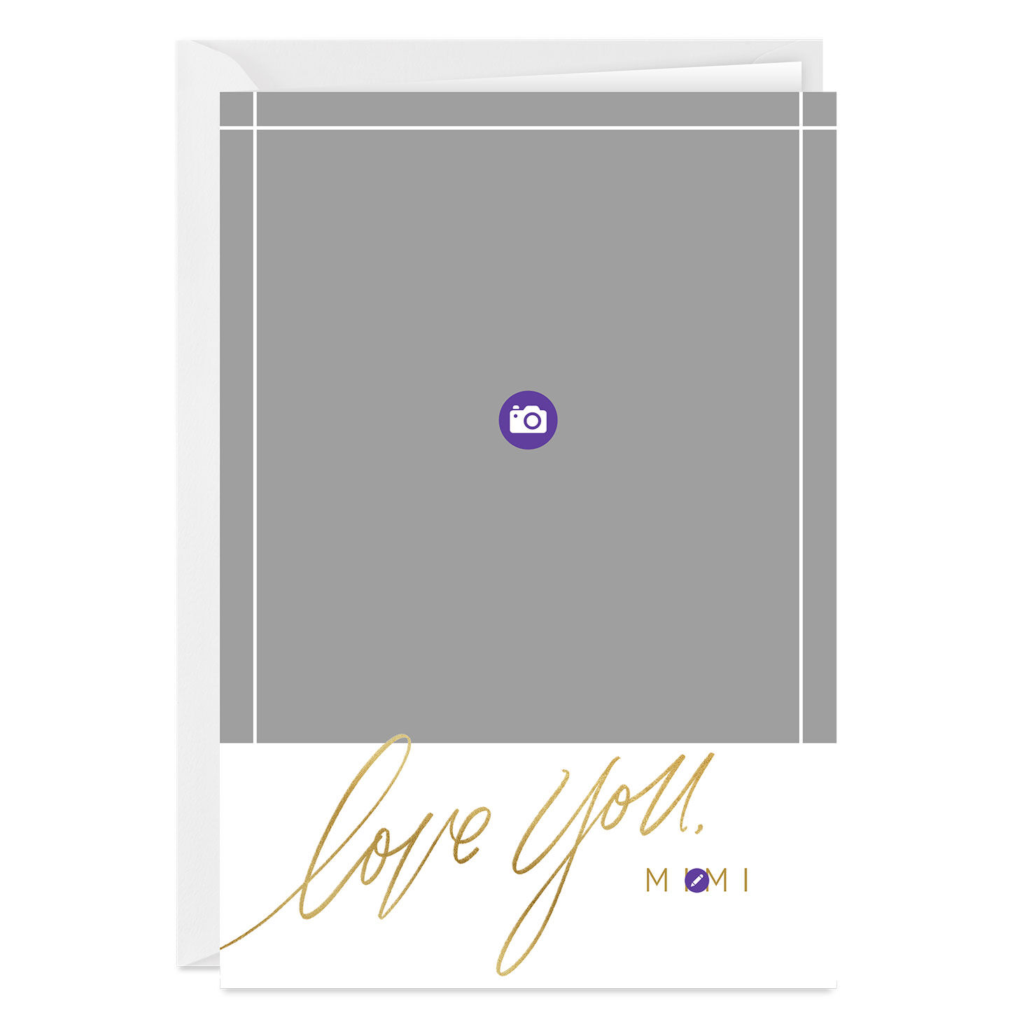 Personalized Elegant Love You Photo Card - Greeting Cards | Hallmark