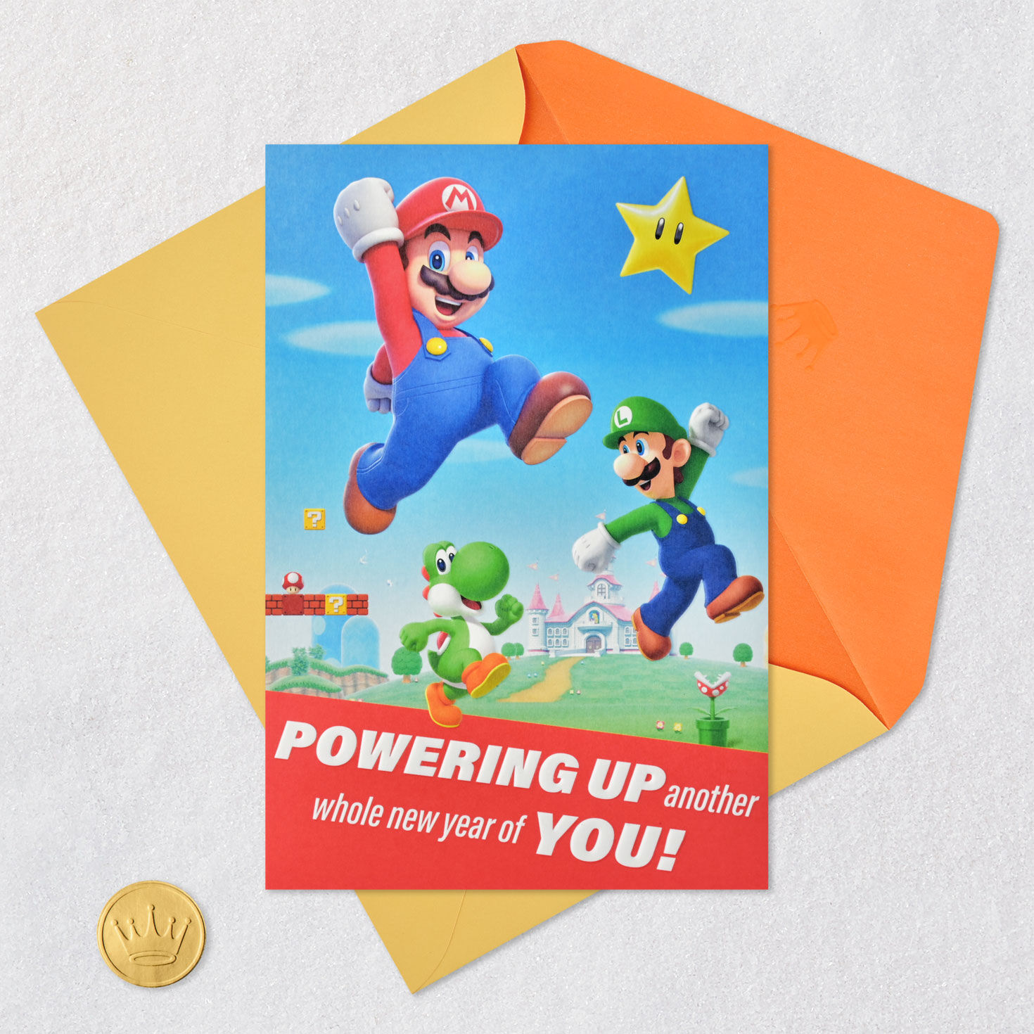 Nintendo Super Mario™ New Year of You Pop-Up Birthday Card for Kids ...