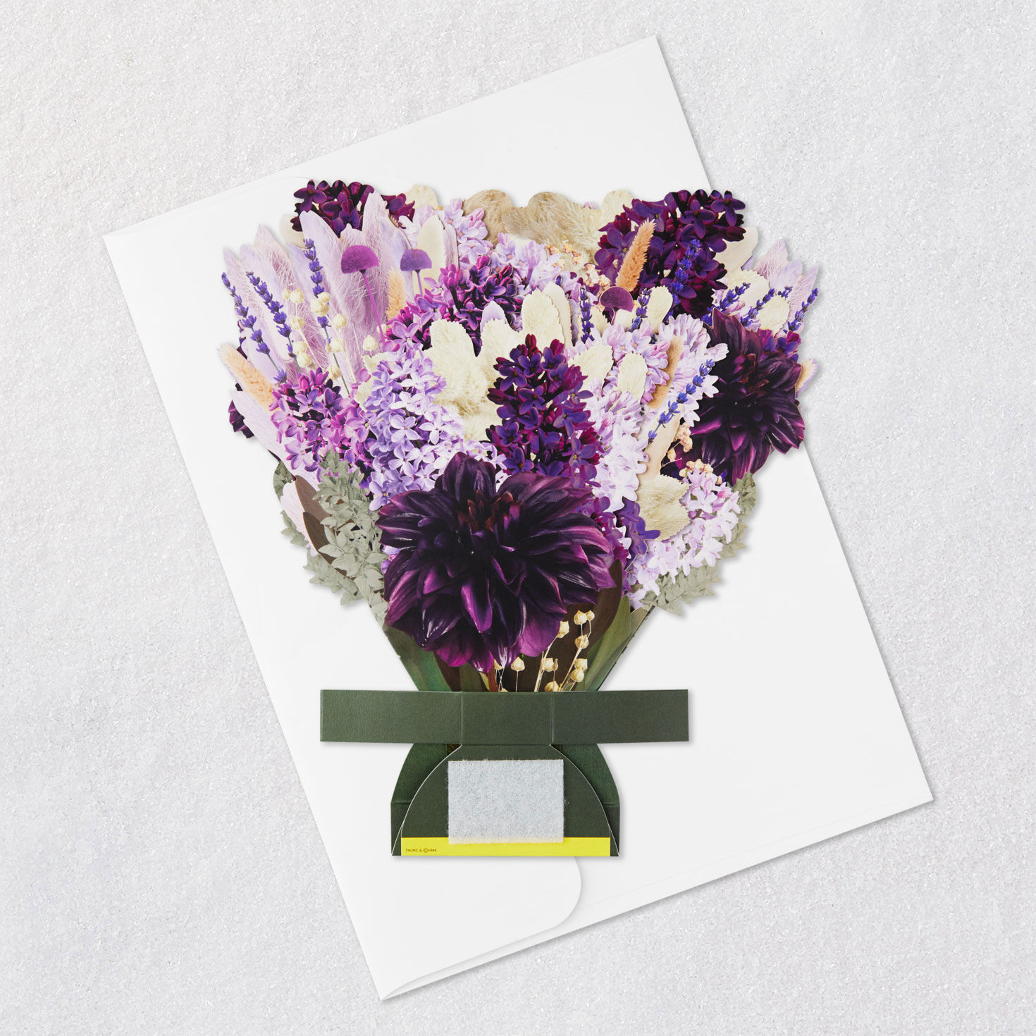 Build-a-Bouquet Purple and White Pop-Up Paper Flowers - Greeting Cards ...