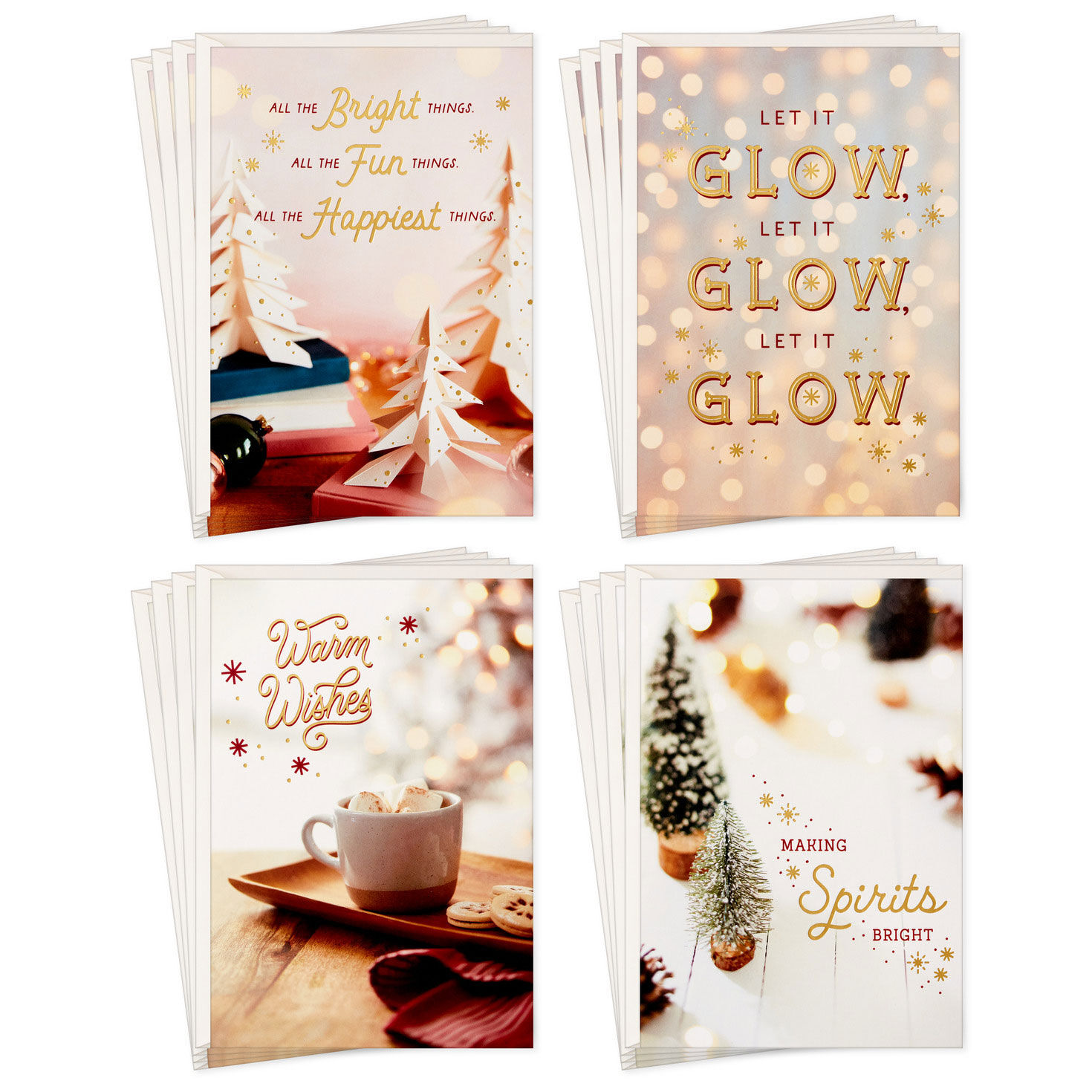 Cozy Christmas Boxed Christmas Cards Assortment, Pack of 16 - Boxed ...