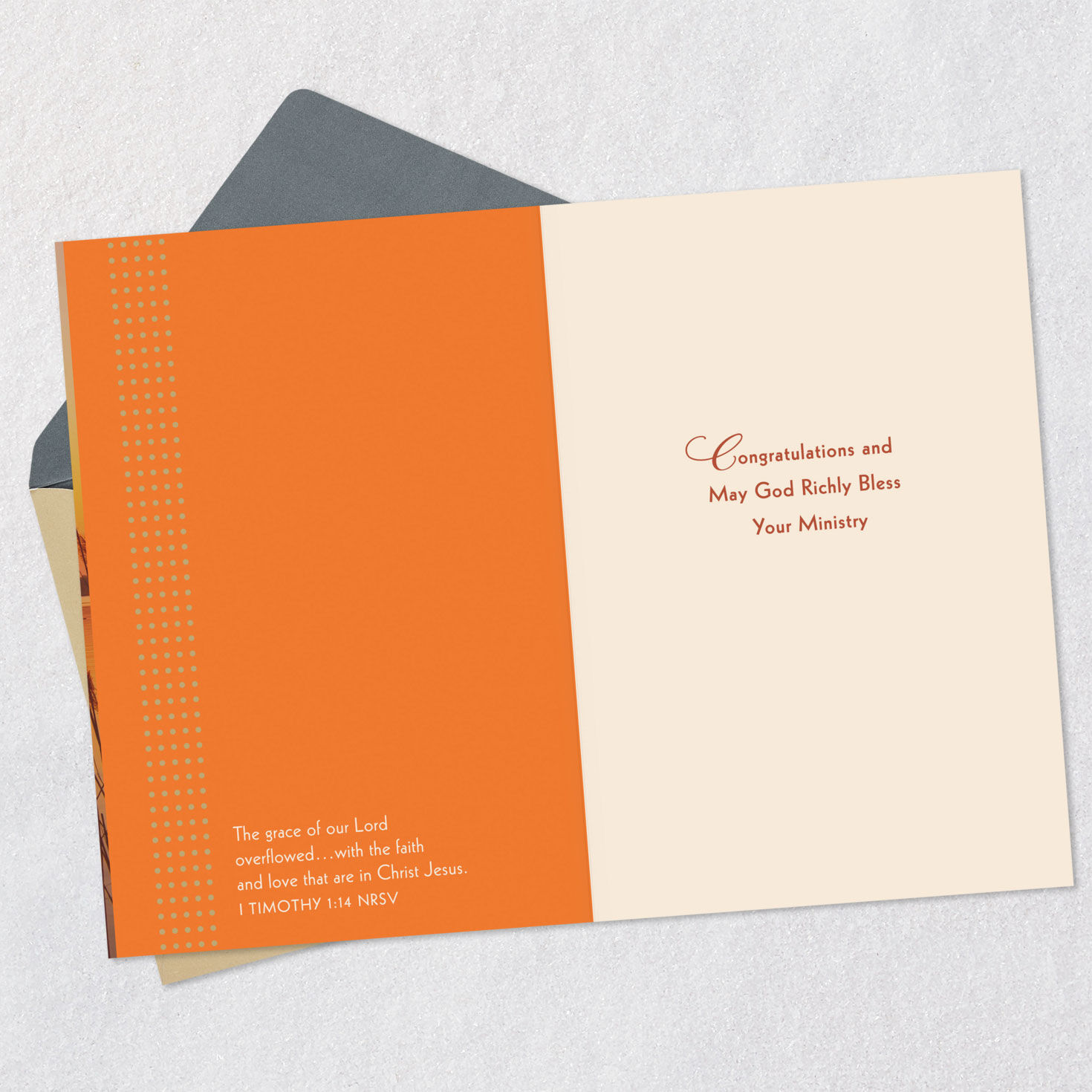 As You Enter the Lord's Service Religious Congratulations Card ...