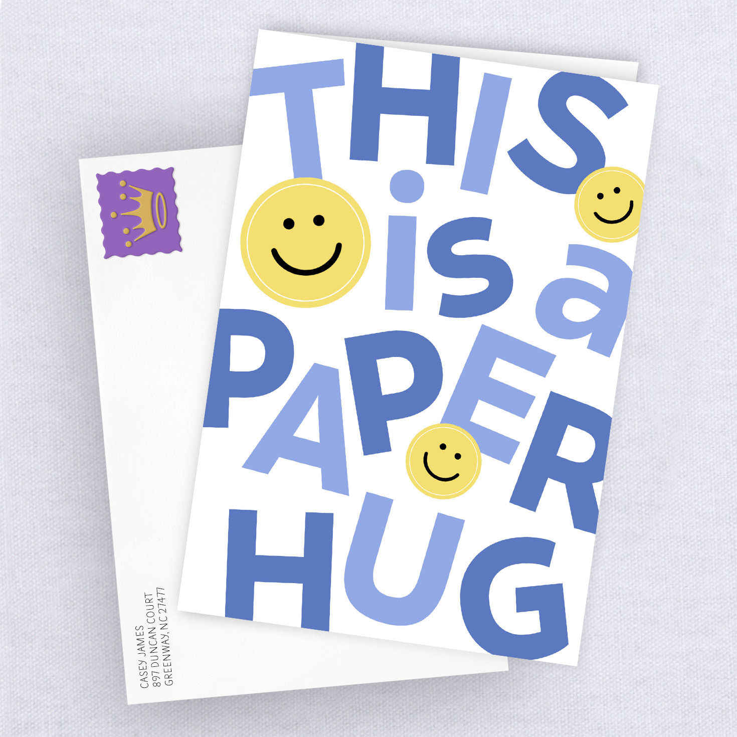 Personalized This Is a Paper Hug Card - Greeting Cards | Hallmark