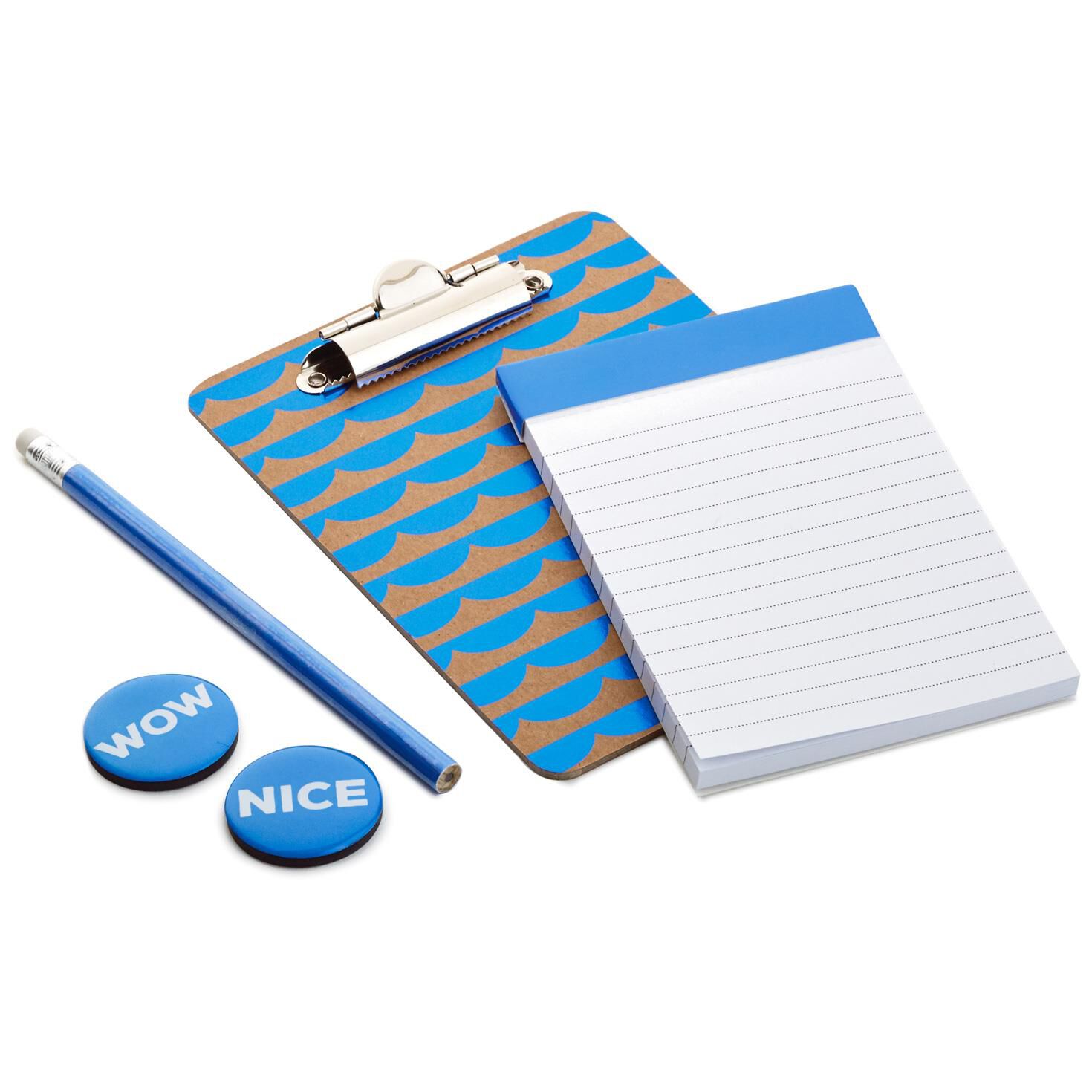 Blue Mini Clipboard Set