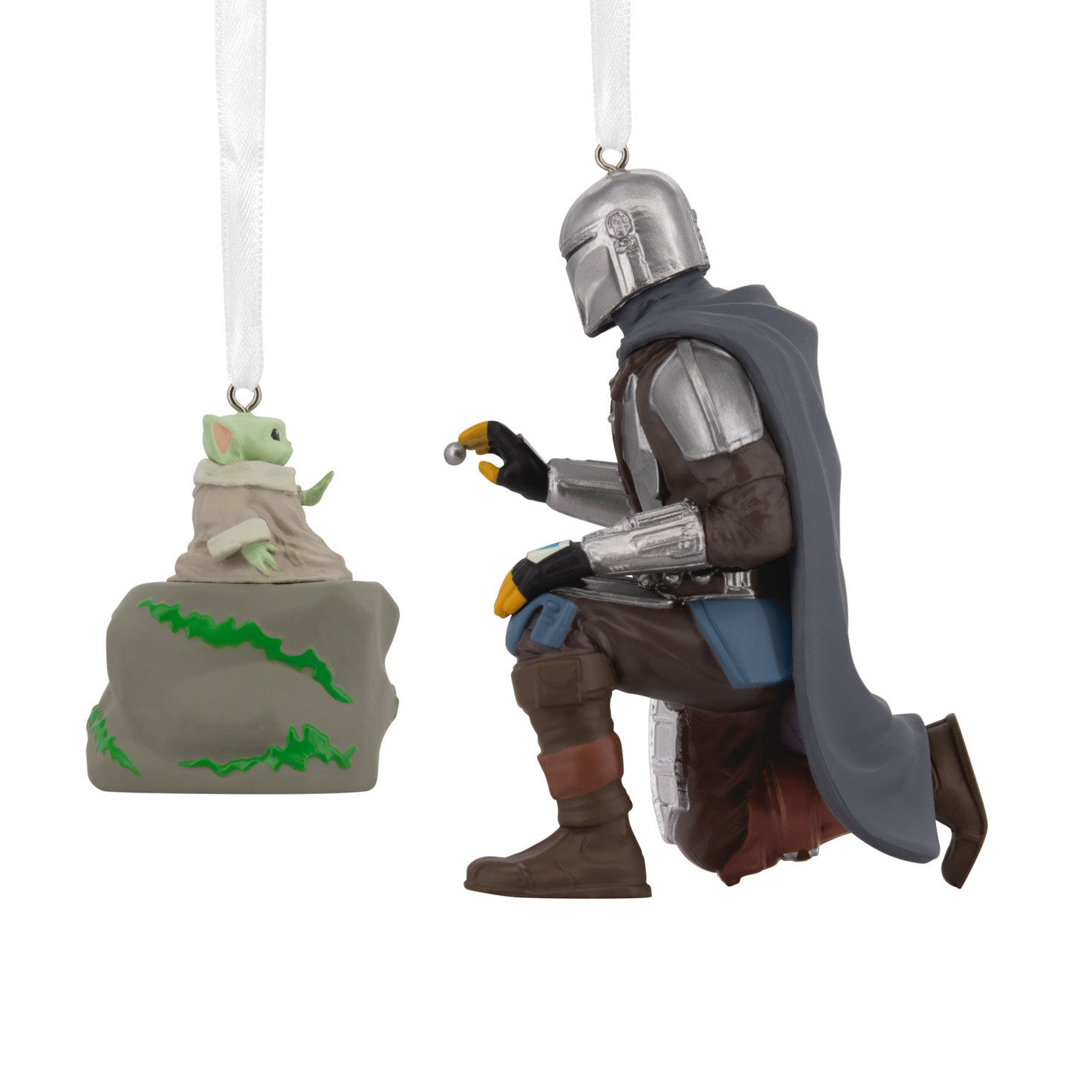 Star Wars: The Mandalorian™ and Grogu™ Hallmark Ornaments, Set of 2 ...