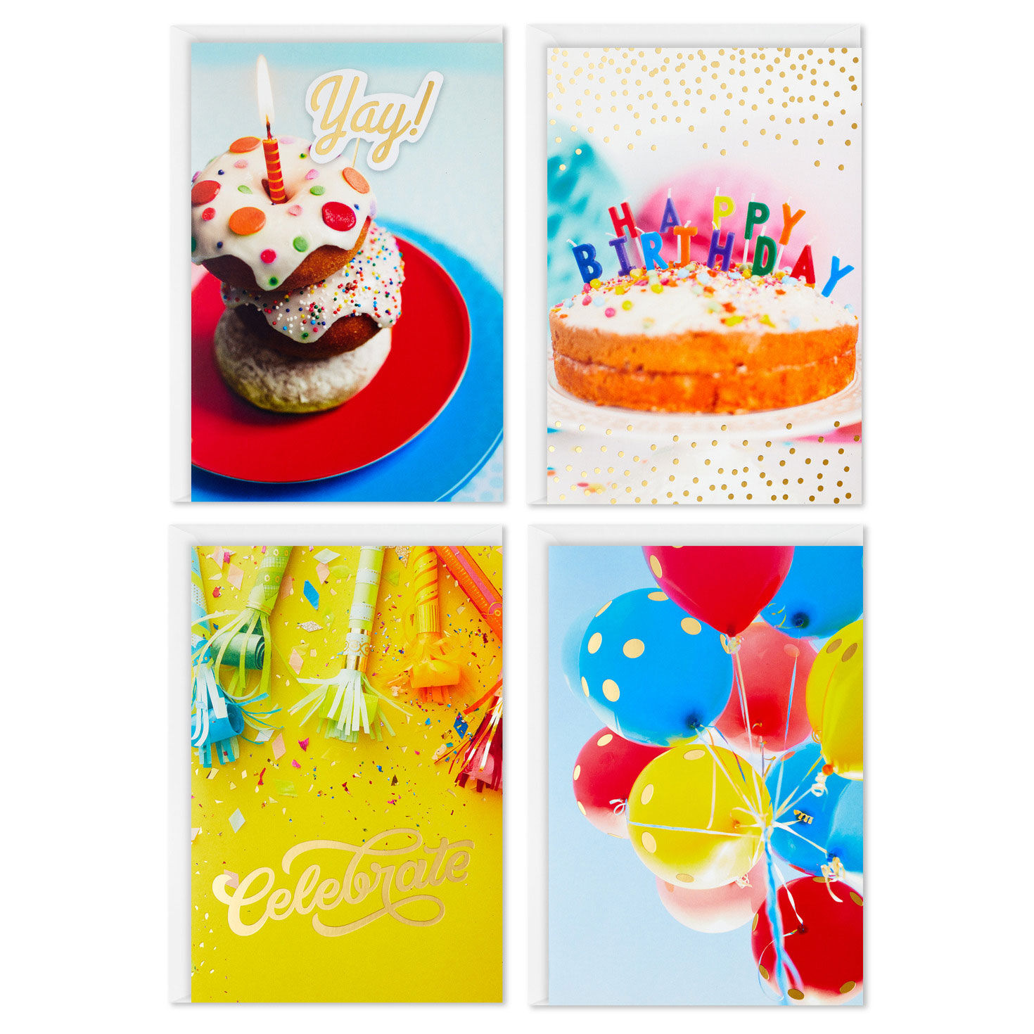 Birthday Icons Boxed Birthday Cards Assortment, Pack of 12 - Boxed ...