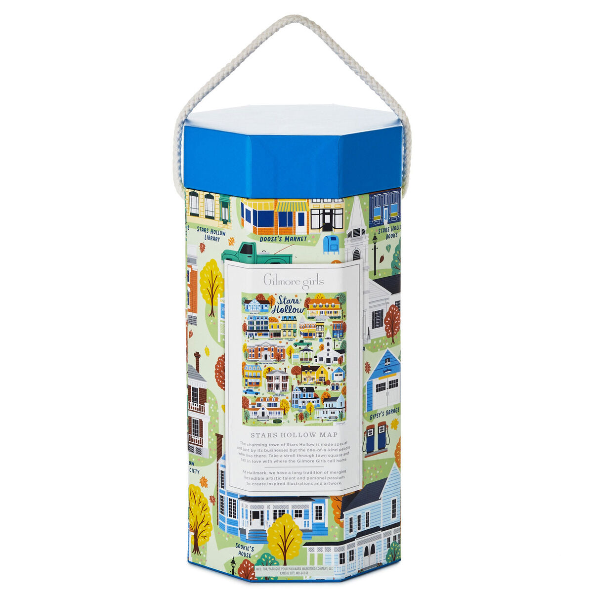 Gilmore Girls Stars Hollow Map 1,000-Piece Jigsaw Puzzle - Puzzles ...