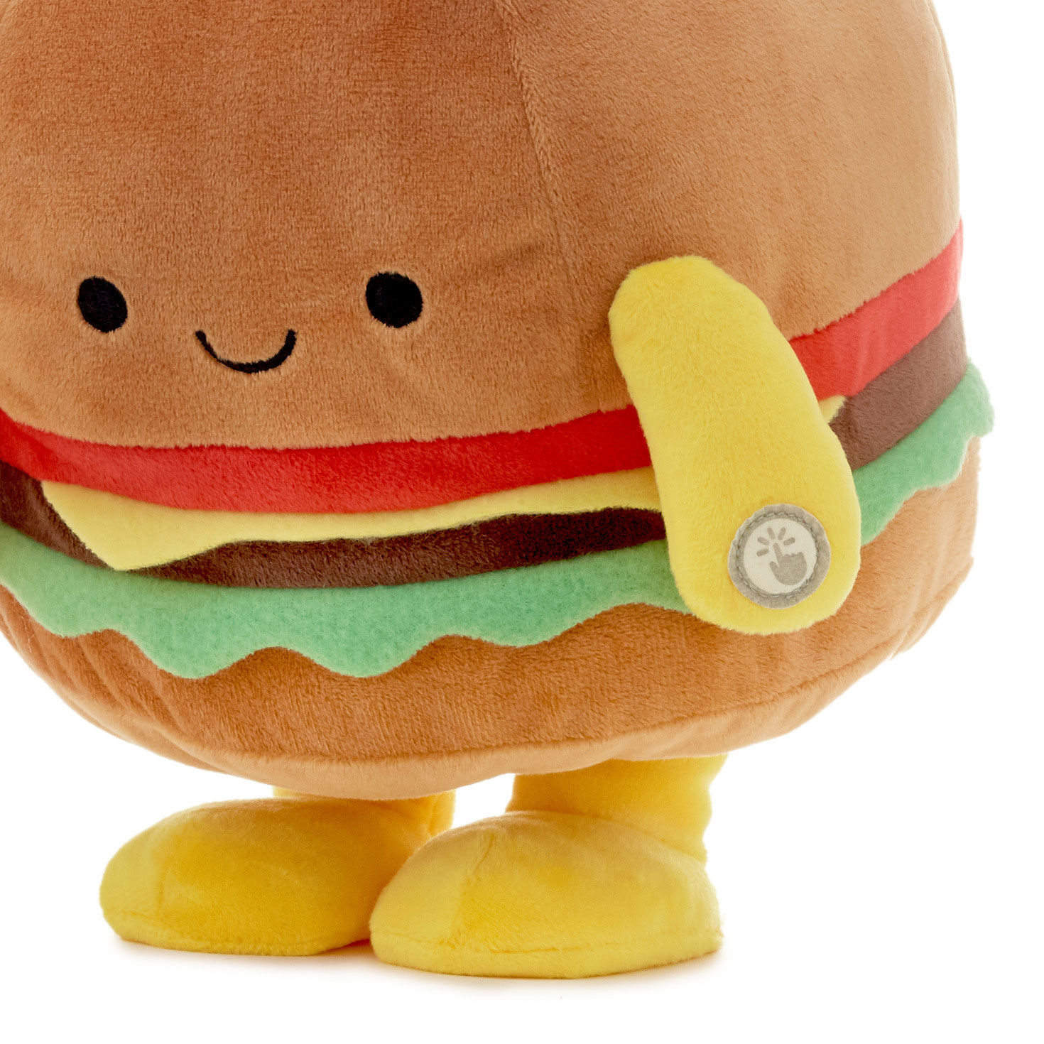 Hamburger Plush With Sound and Motion, 10" - Interactive Stuffed ...