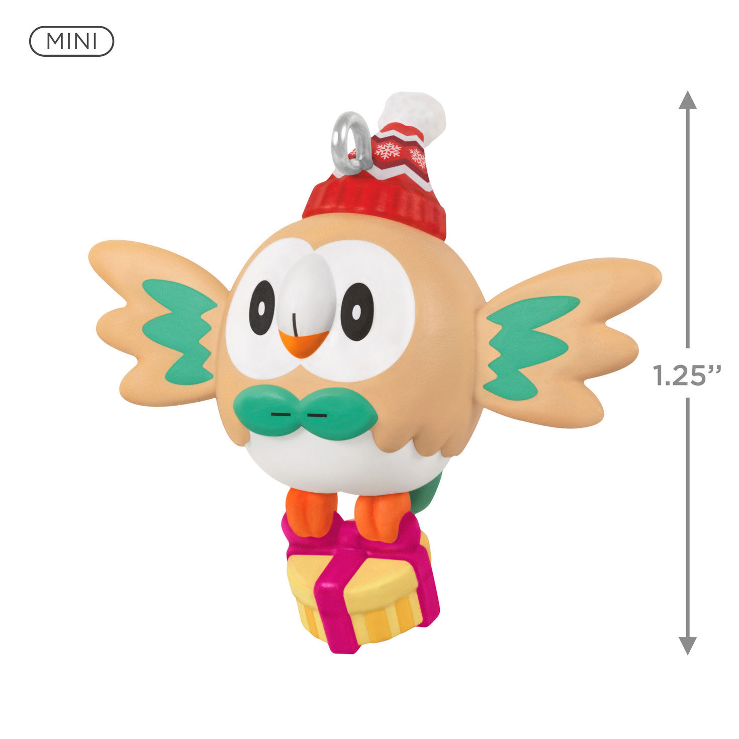 Mini Pokémon Holiday Rowlet Ornament, 1.25" - Keepsake Ornaments | Hallmark