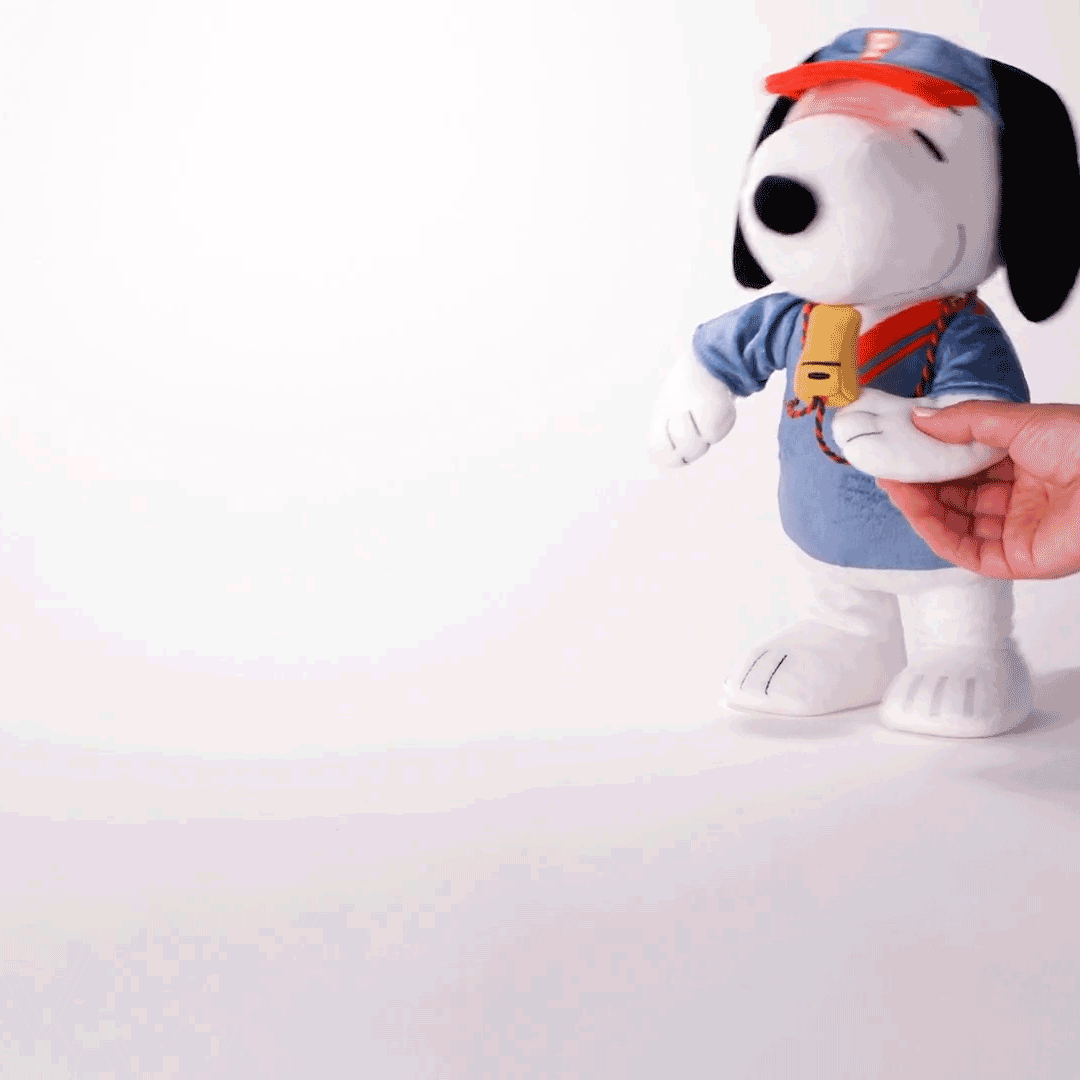 Peanuts® Varsity Coach Snoopy Plush With Sound and Motion, 12.5 ...