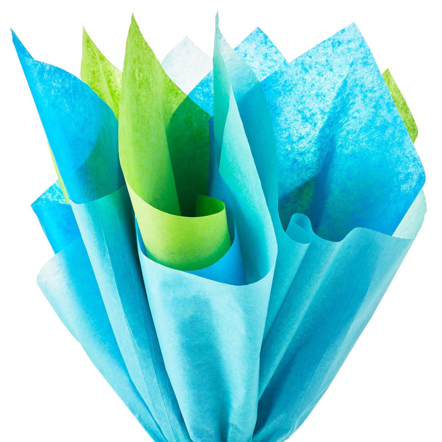 Solid Blue/Citrus Green/Aqua 3-Pack Assortment Tissue Paper, 12 sheets ...