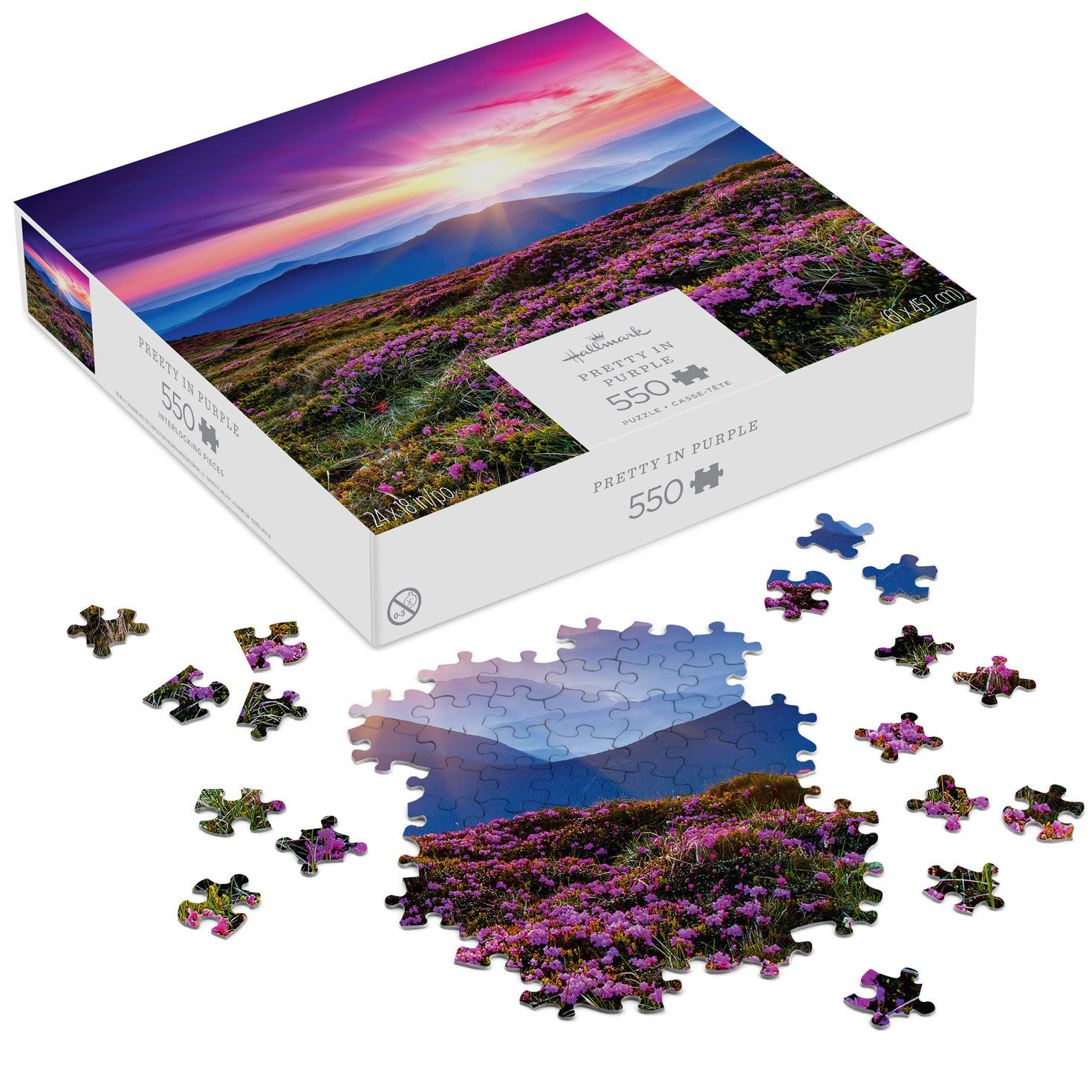 Pretty in Purple 550-Piece Jigsaw Puzzle - Puzzles | Hallmark