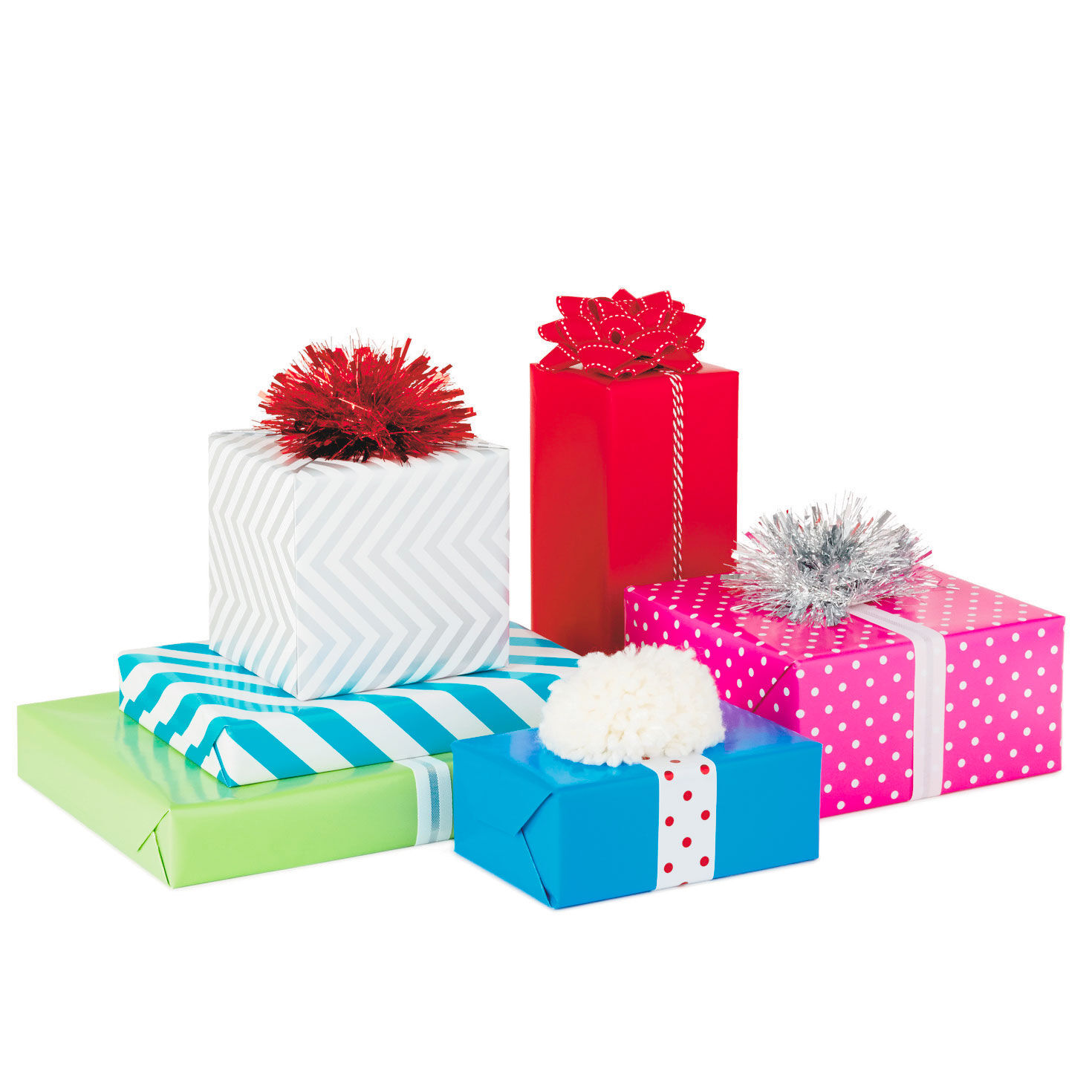 Bright and Bold 6-Pack Wrapping Paper, 180 sq. ft. total - Wrapping ...