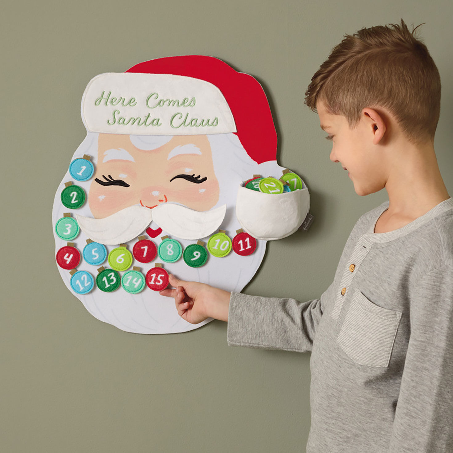 Here Comes Santa Claus Countdown Calendar - Seasonal Decor | Hallmark