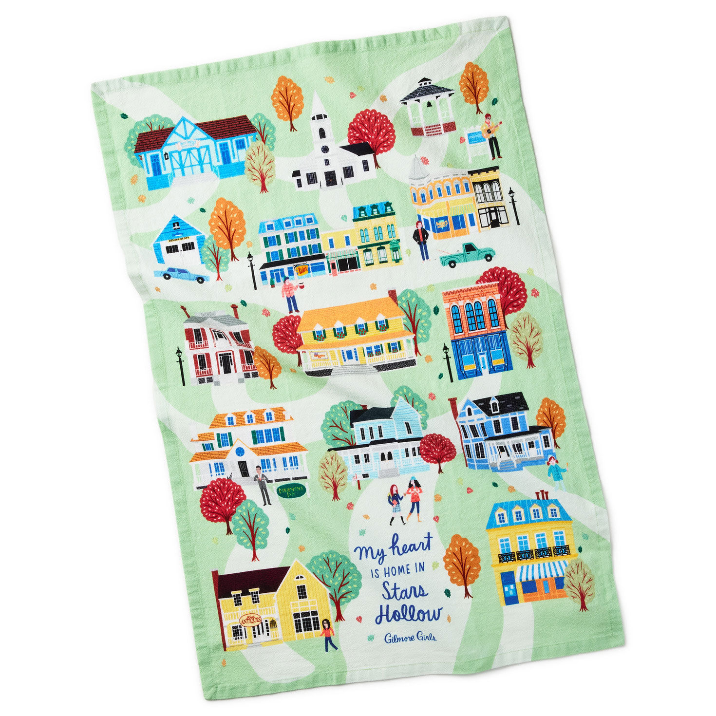 Gilmore Girls Stars Hollow Tea Towel - Kitchen Linens | Hallmark
