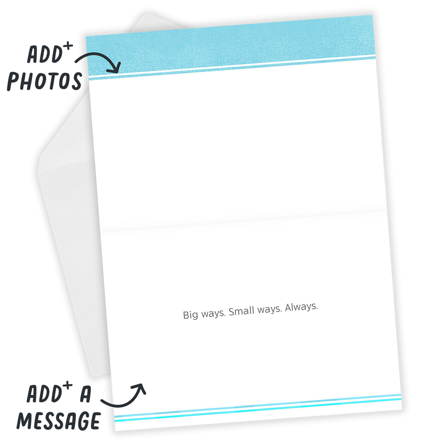 Personalized Rainbow Lettering Love Photo Card - Greeting Cards | Hallmark