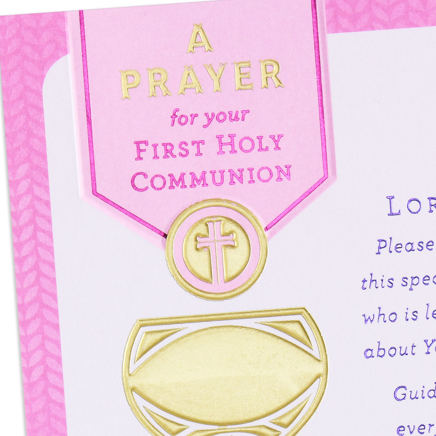 Lord, Bless this Special Girl First Communion Card for Her - Greeting ...