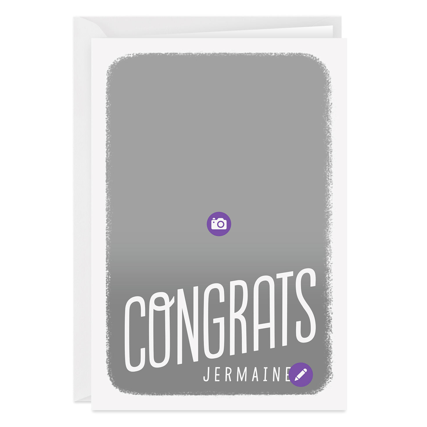 Personalized Full Photo Congratulations Photo Card - Greeting Cards ...