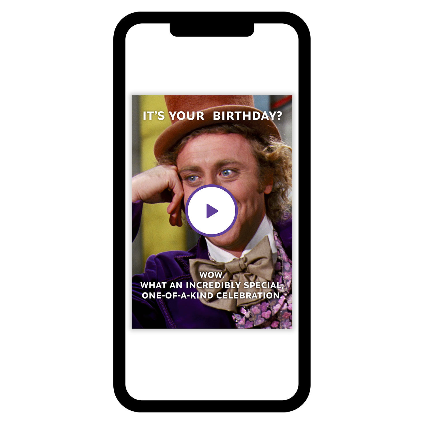 Willy Wonka & The Chocolate Factory Funny Custom Birthday Card ...
