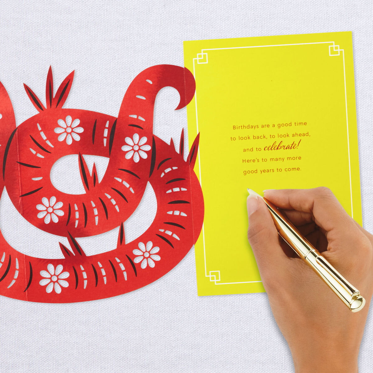 A Good Time to Celebrate Year of the Snake Birthday Card - Greeting ...