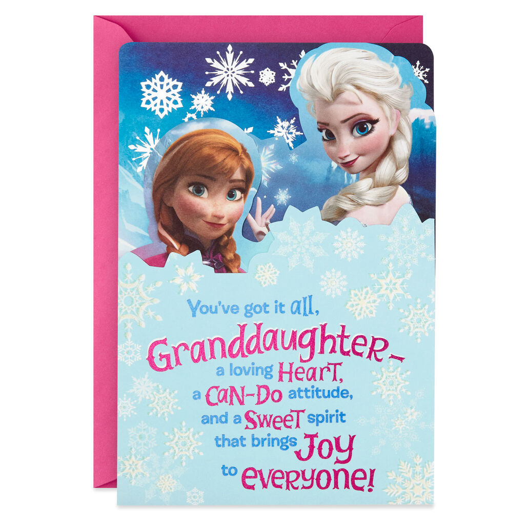 Disney Frozen Wonderful Granddaughter Displayable Birthday Card Disney Frozen Wonderful Granddaughter Displayable Birthday Card