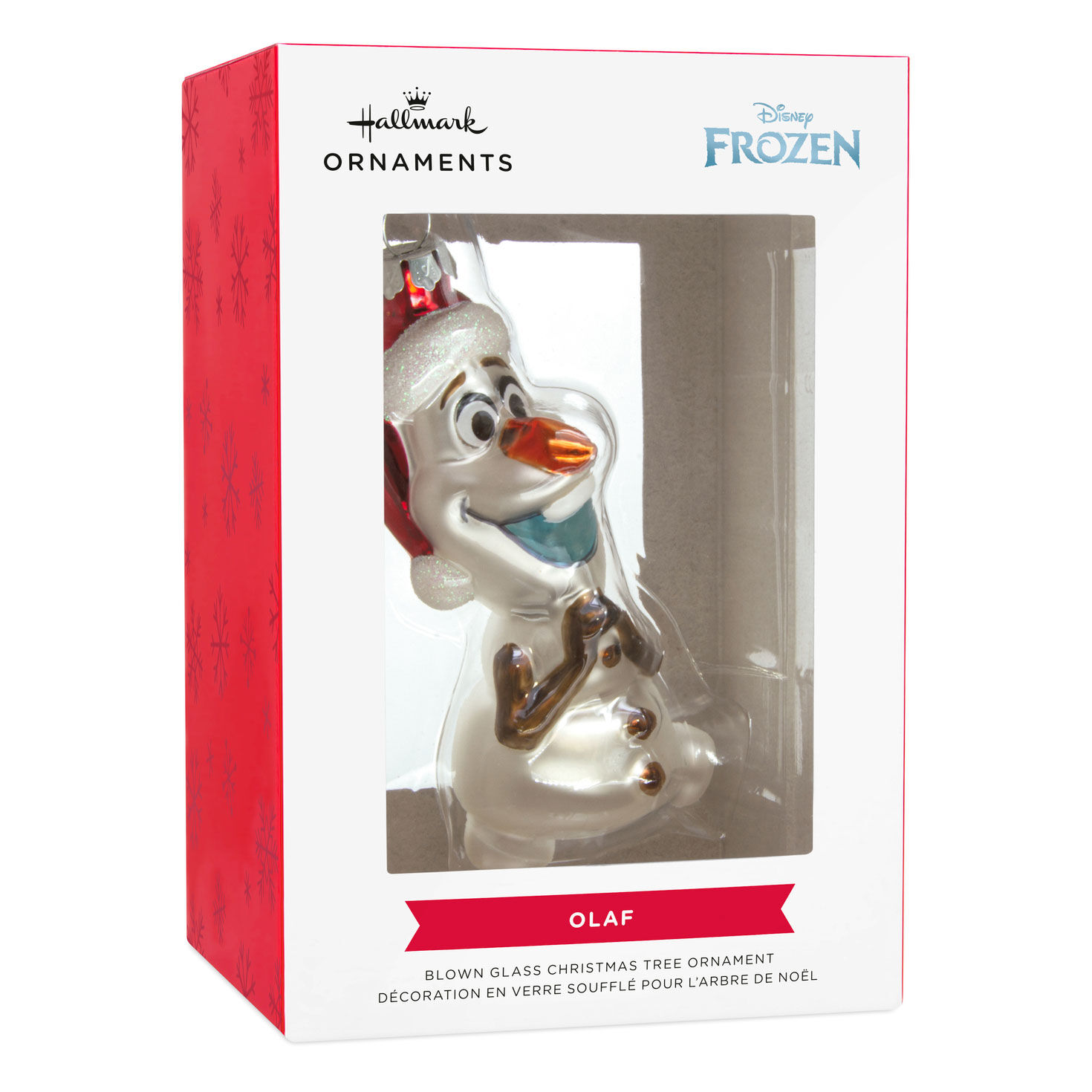 Disney Frozen Holiday Olaf Blown Glass Hallmark Ornament - Hallmark ...