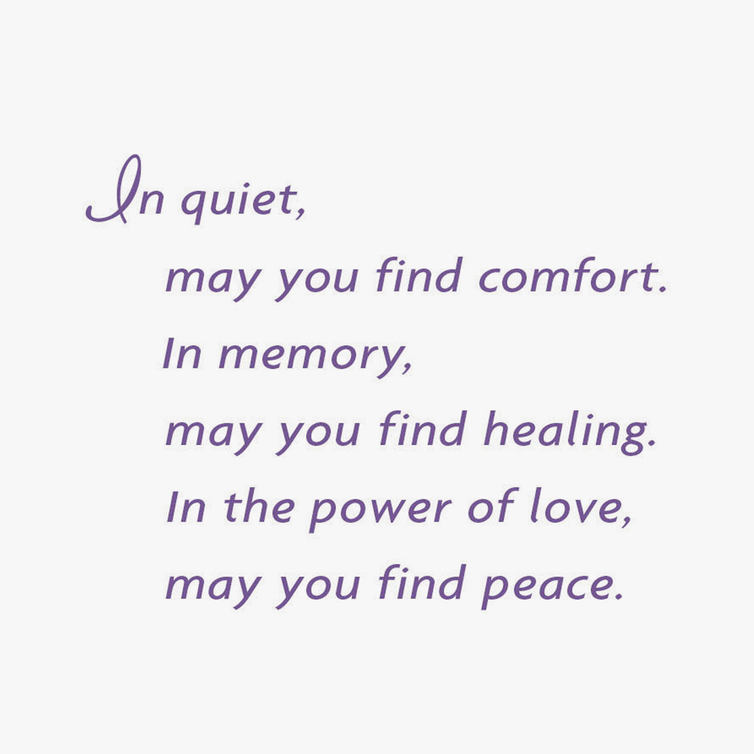 Comfort, Healing and Peace Sympathy Card - Greeting Cards | Hallmark