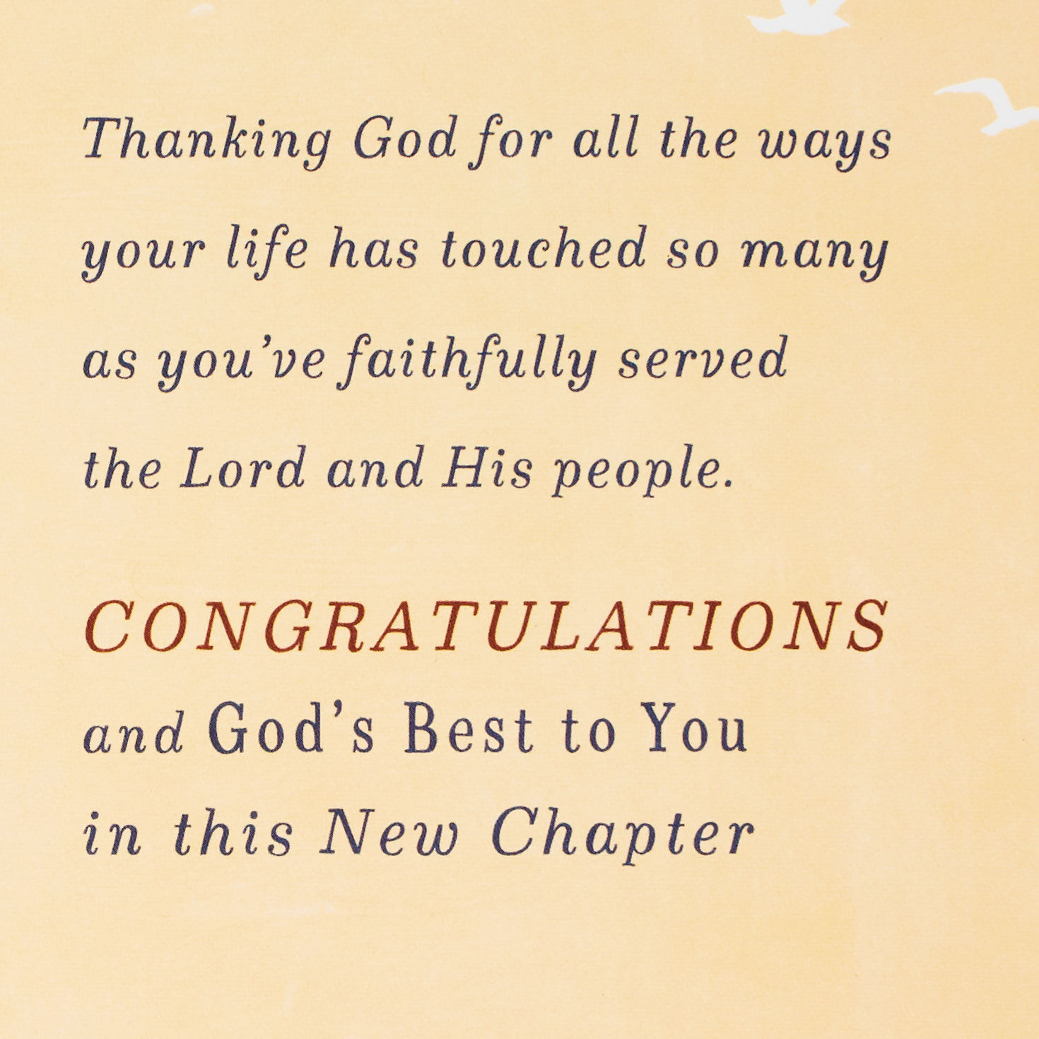 God's Best to You Religious Retirement Card for Pastor - Greeting Cards ...