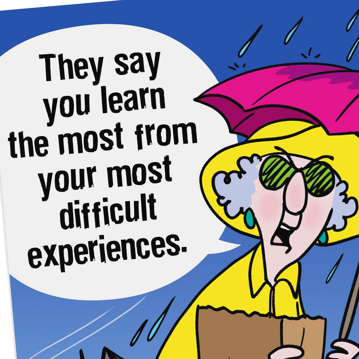 Maxine™ Rainstorm Funny Encouragement Card - Greeting Cards - Hallmark