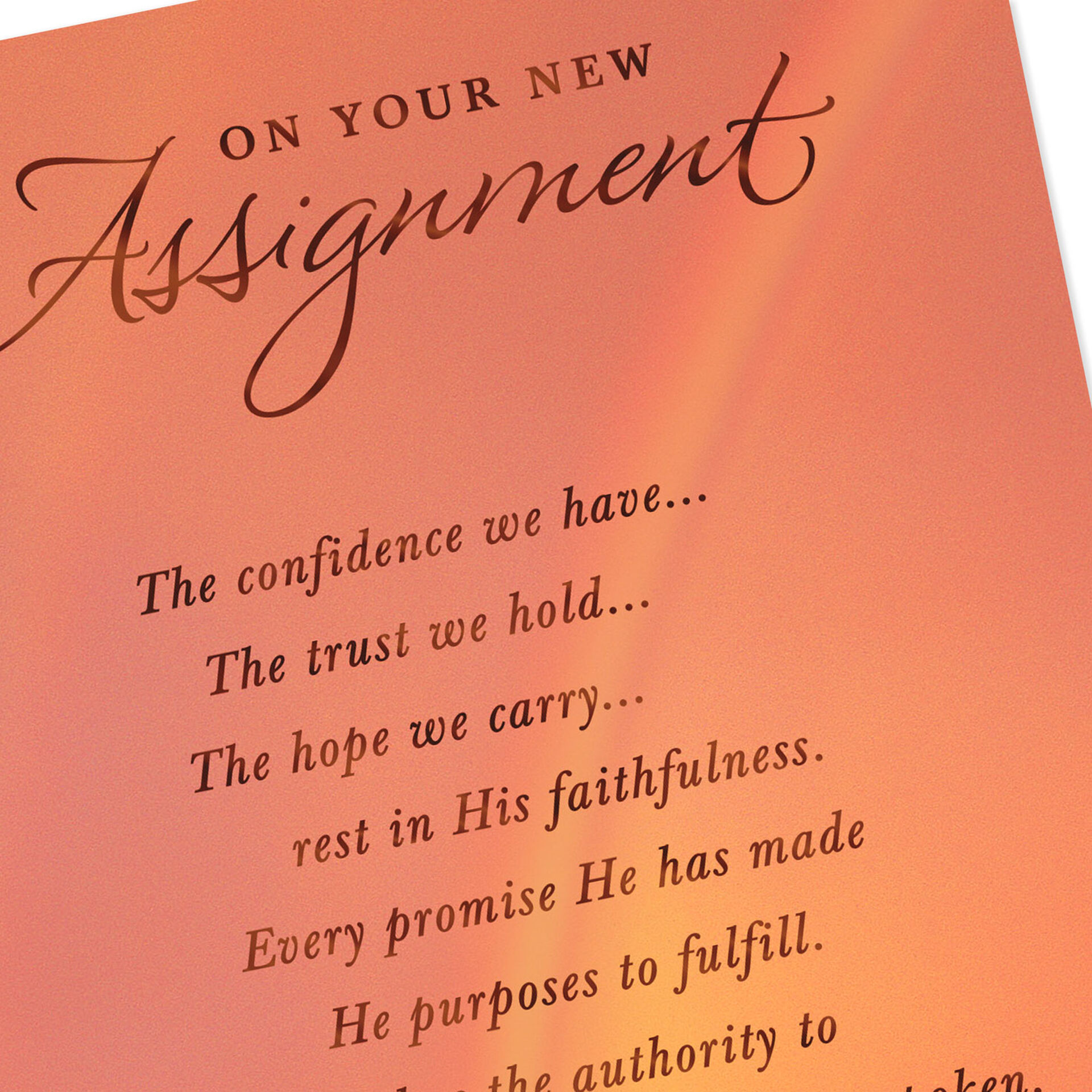 Blessings on Your New Assignment Card - Greeting Cards - Hallmark