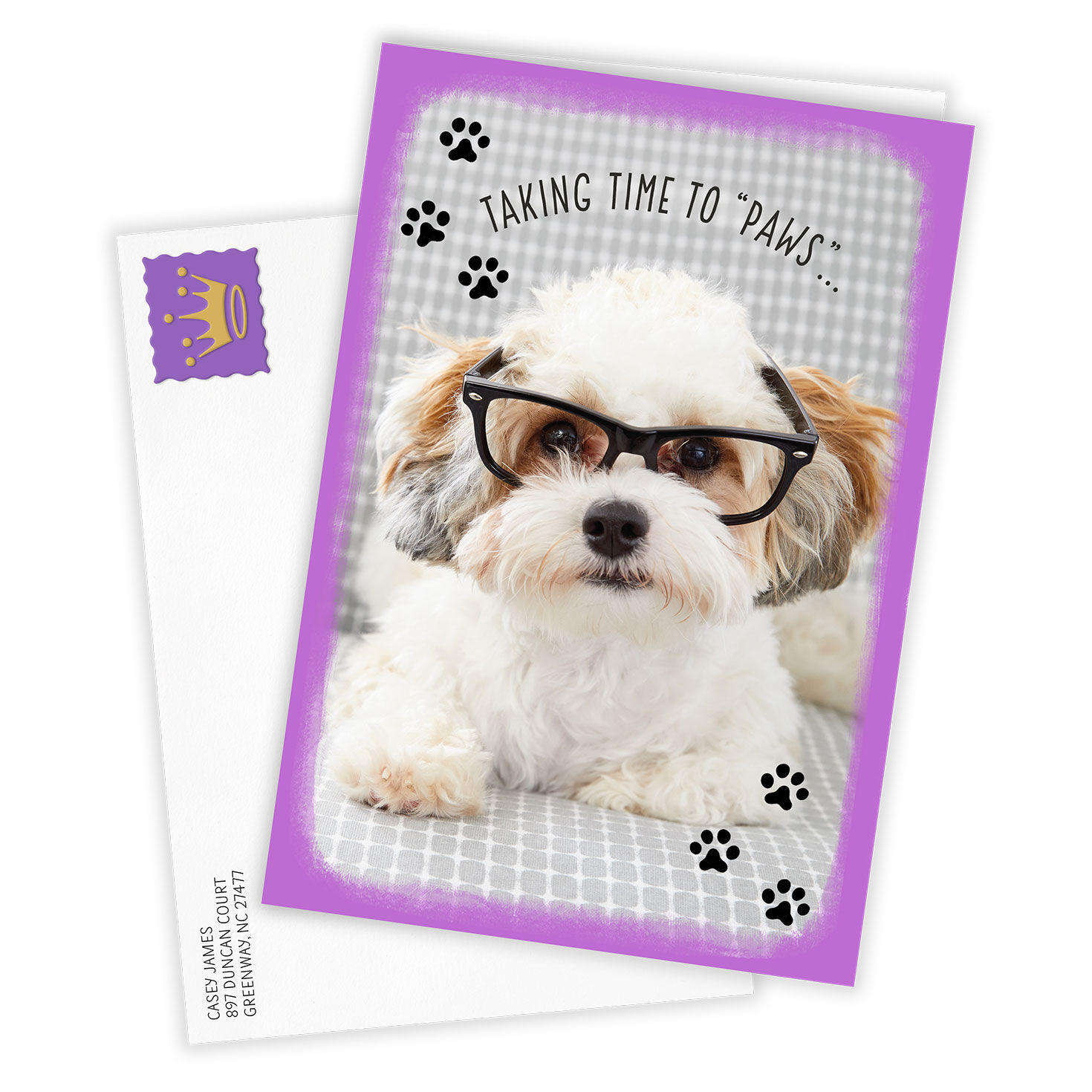 Dog in Glasses Thinking of You eCard - Greeting Cards | Hallmark