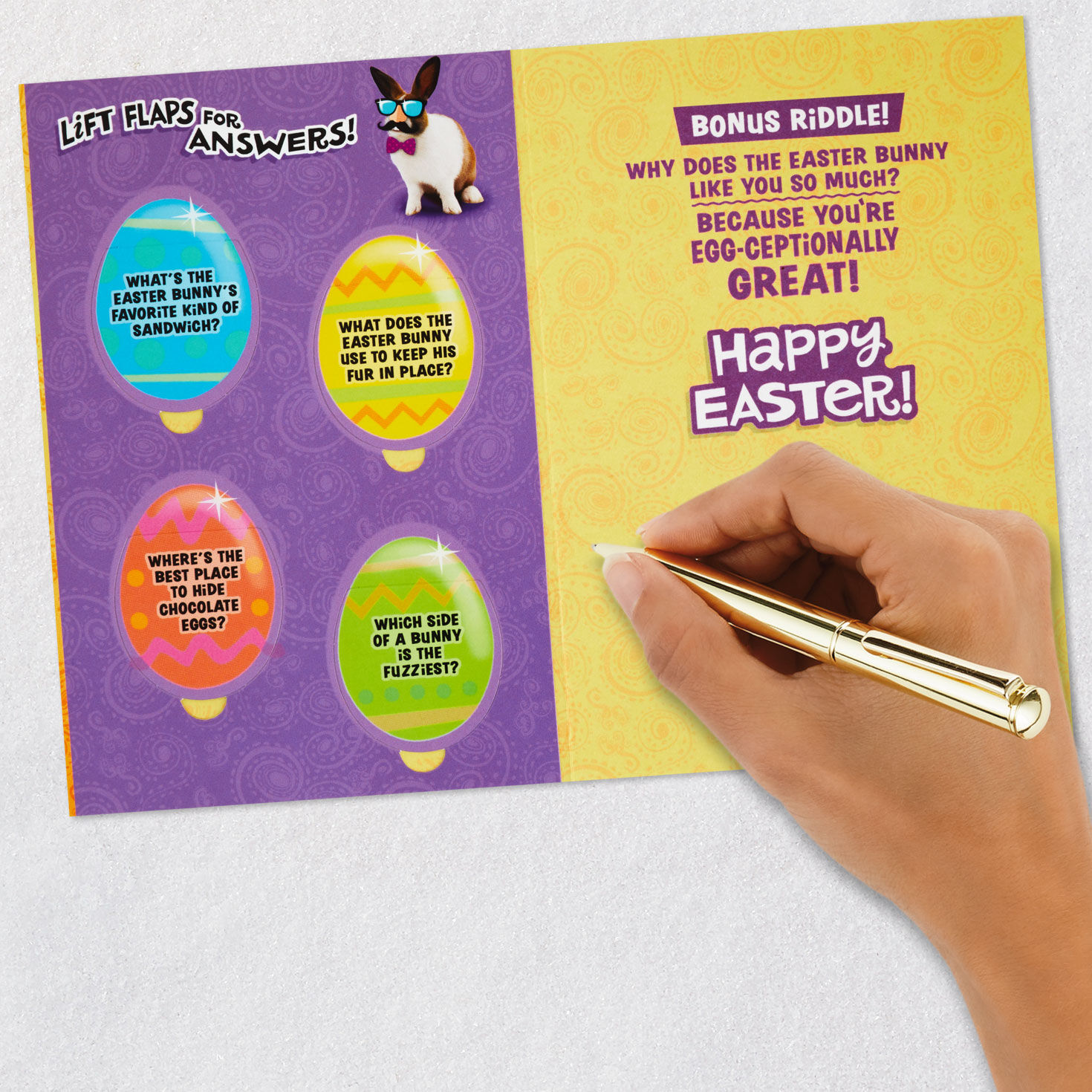Riddles From the Funny Bunny Lift-the-Flap Easter Card - Greeting Cards ...