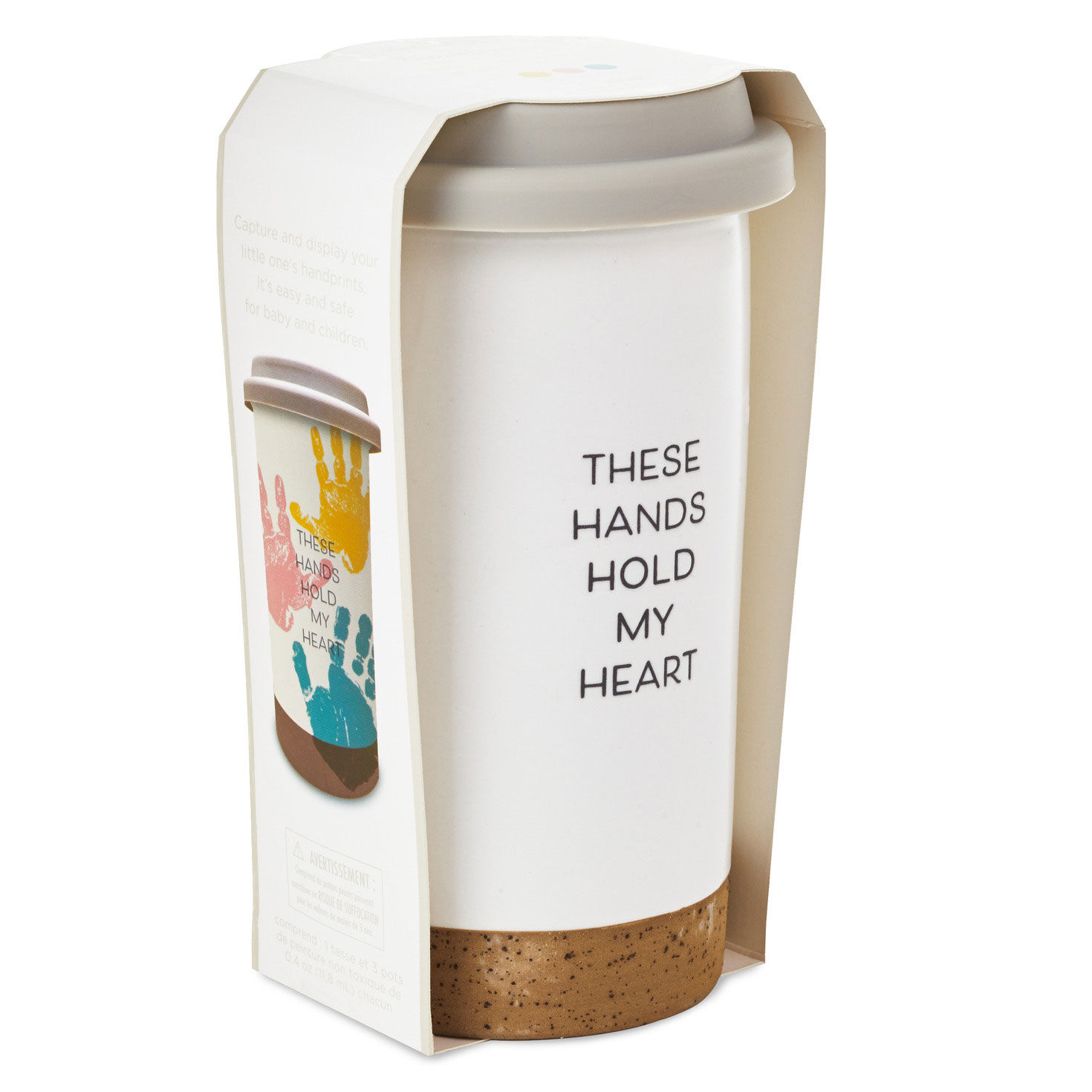 These Hands Hold My Heart Ceramic Travel Mug, 12.5 oz. - Mugs | Hallmark