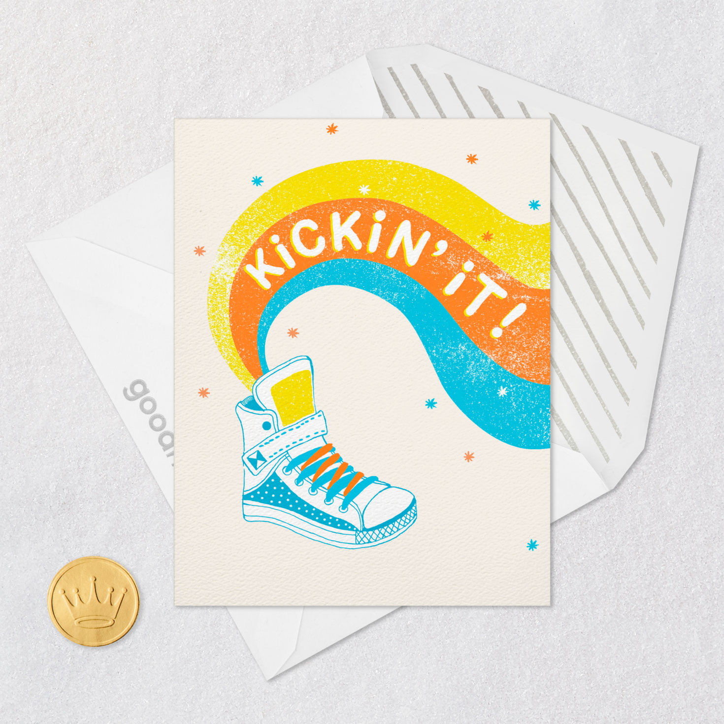 Kickin' It Old-School Cool Funny Birthday Card - Greeting Cards | Hallmark