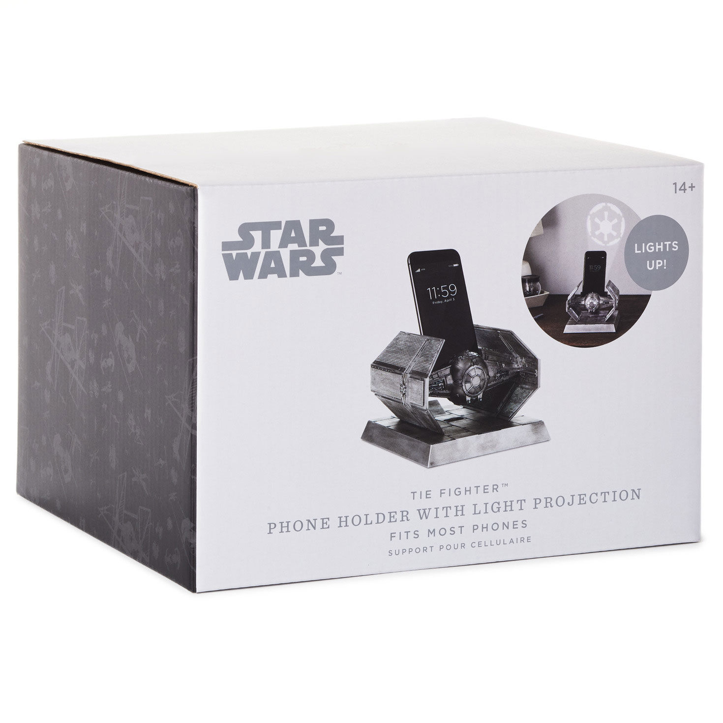 Star Wars™ Darth Vader™ TIE Fighter™ Phone Stand With Light - Desk Accessories | Hallmark