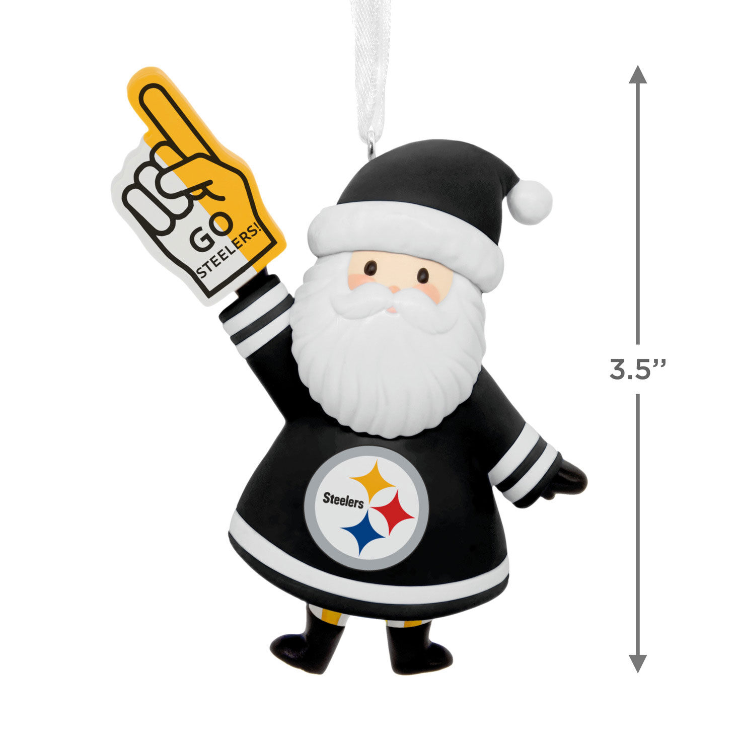 NFL Pittsburgh Steelers Santa Fan Hallmark Ornament - Hallmark ...