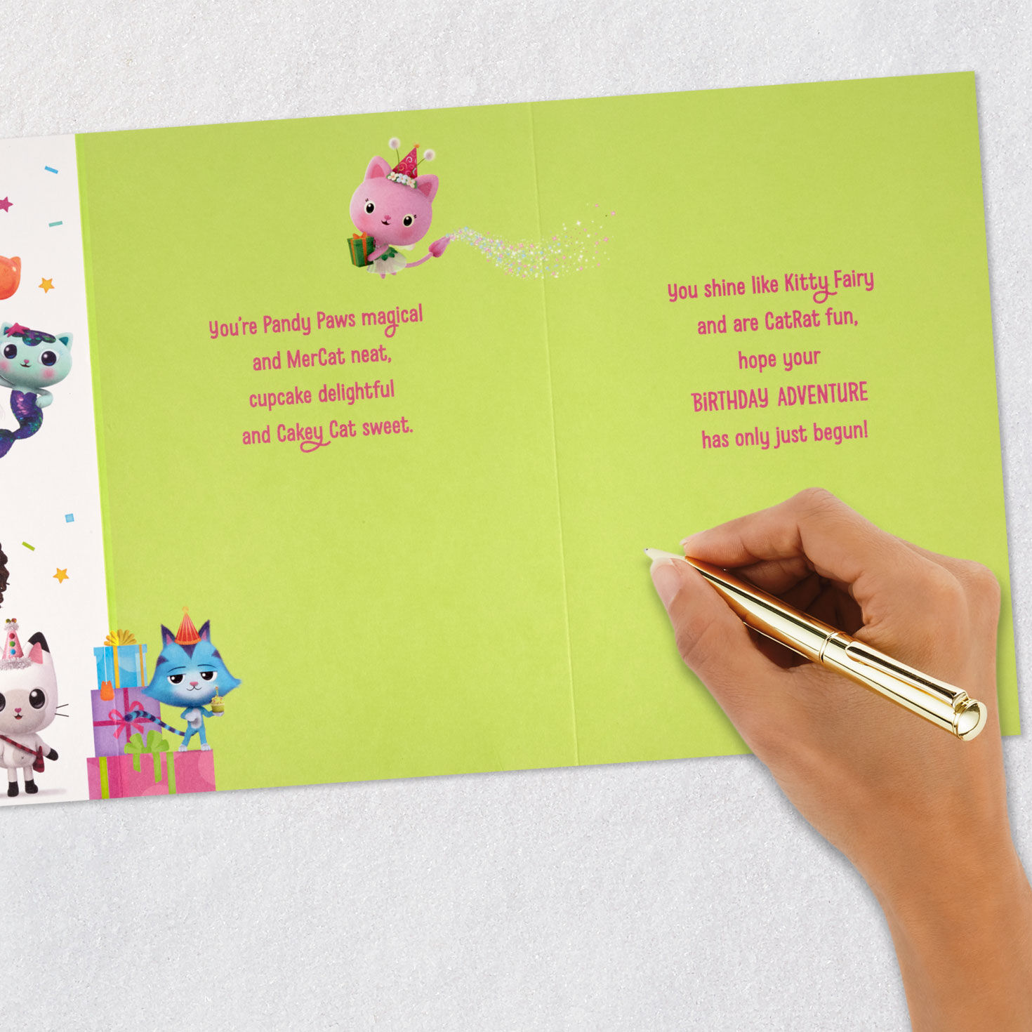 Gabby's Dollhouse Cat-titude Birthday Card with Stickers - Greeting ...