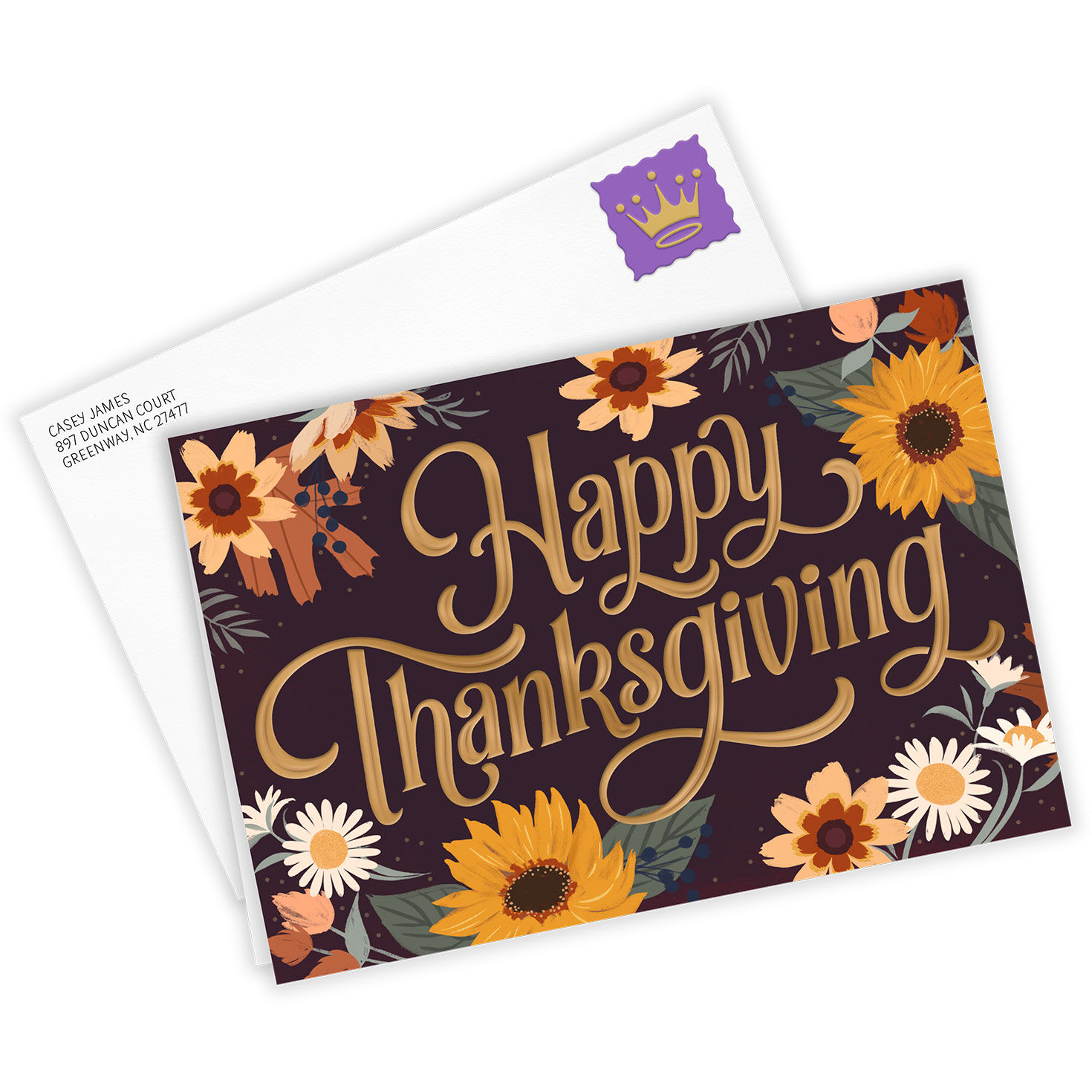 Harvest of Happiness Custom Thanksgiving Card - Greeting Cards | Hallmark